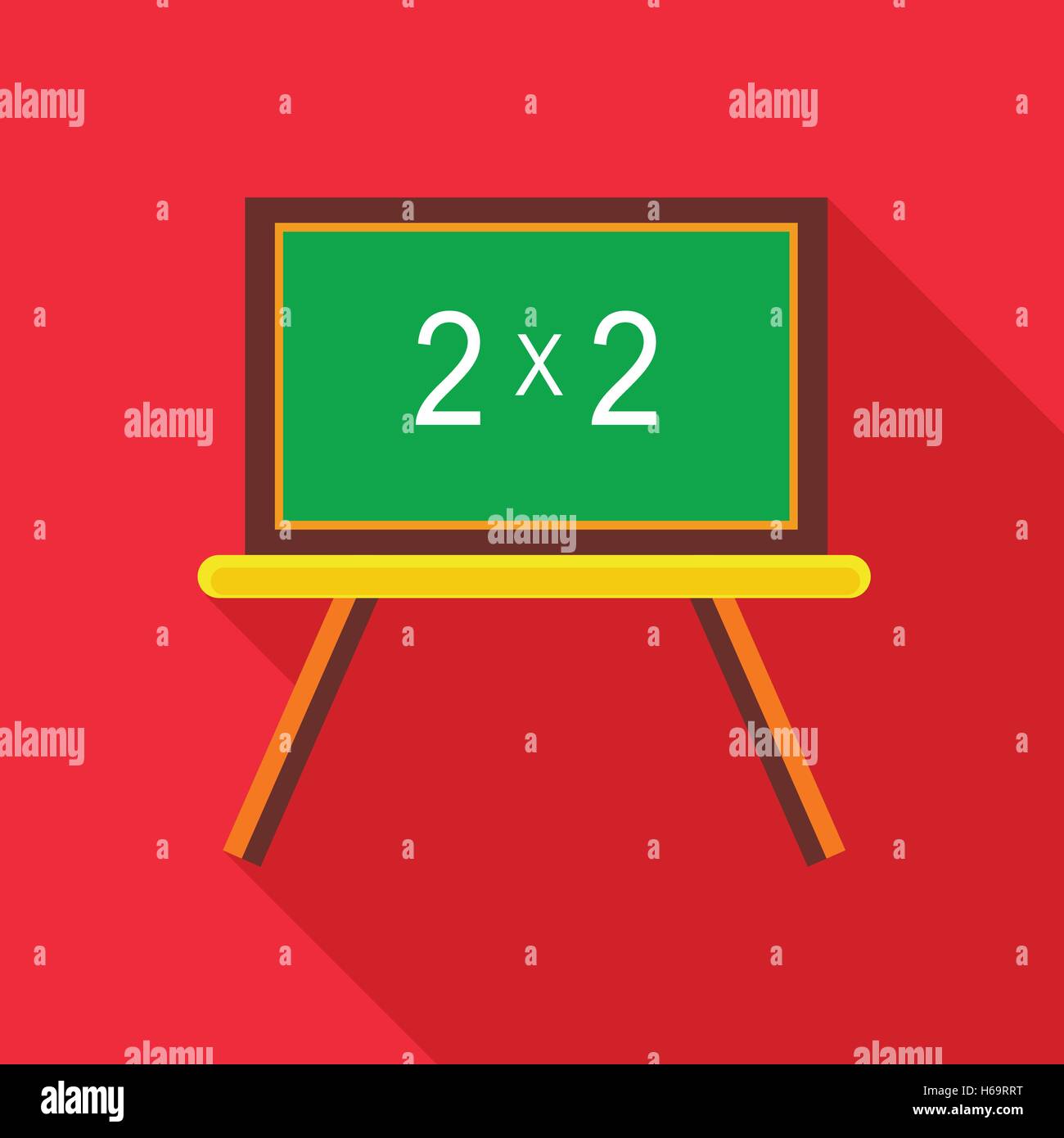 Chalkboard with simple mathematical equation icon Stock Vector Image ...