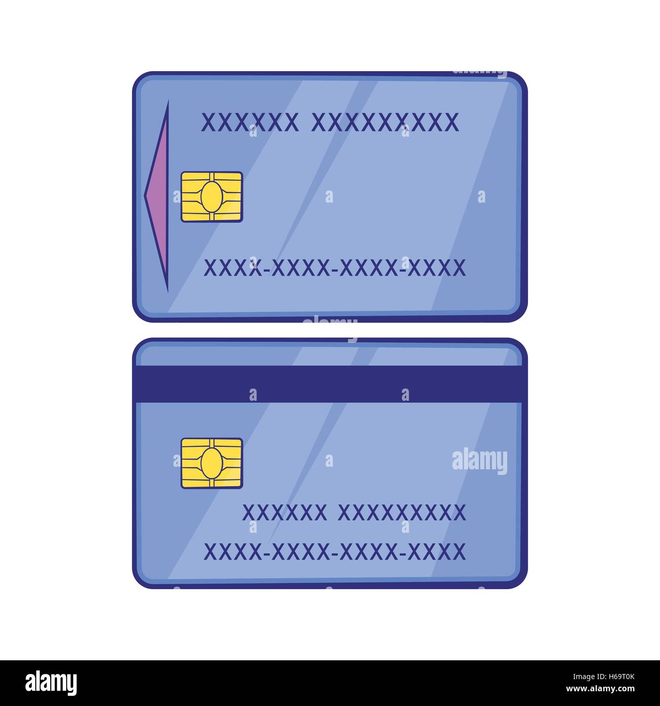 Blue credit cards icon in cartoon style Stock Vector Image & Art - Alamy