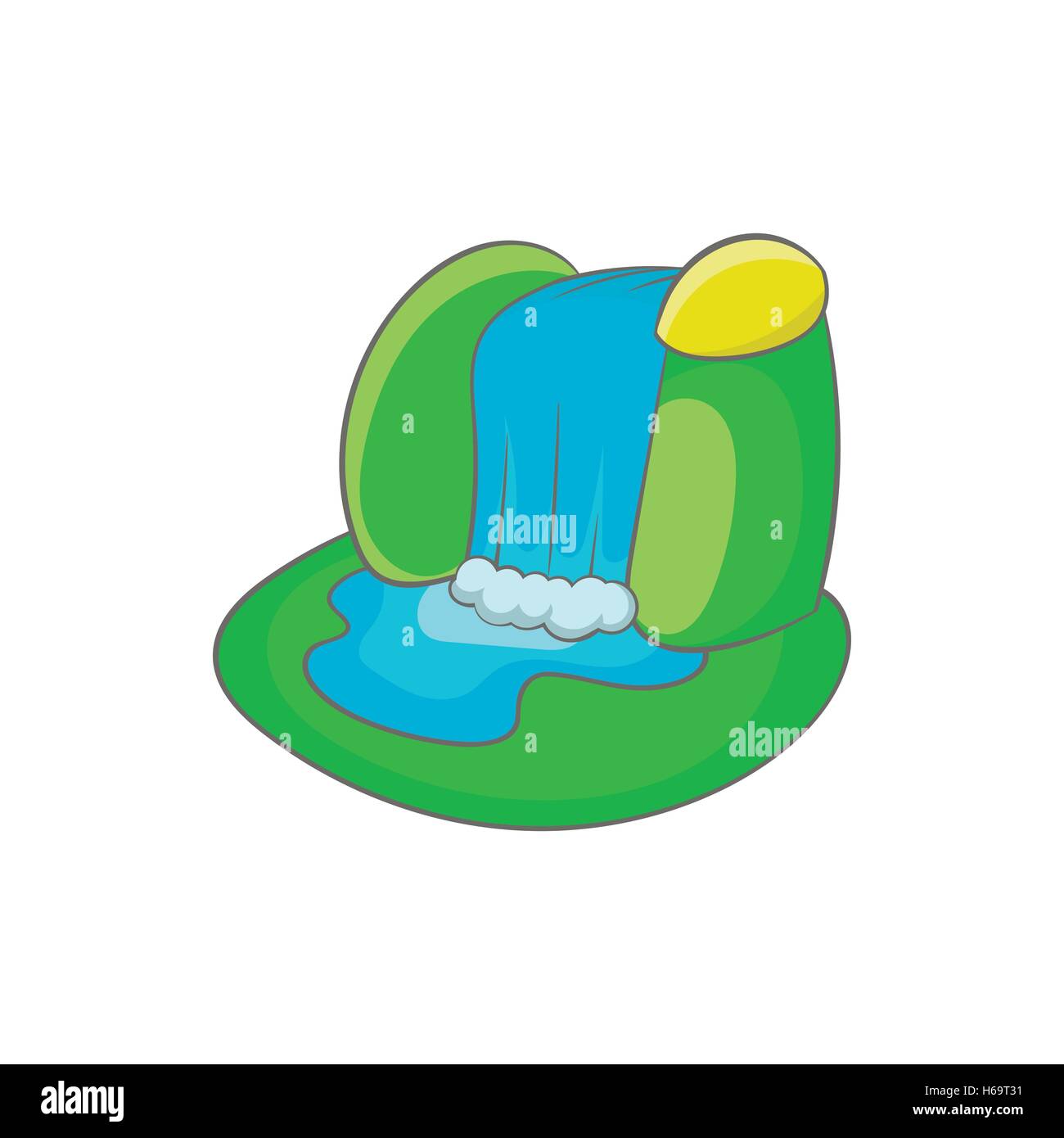 Mountain waterfall icon, cartoon style Stock Vector Image & Art - Alamy