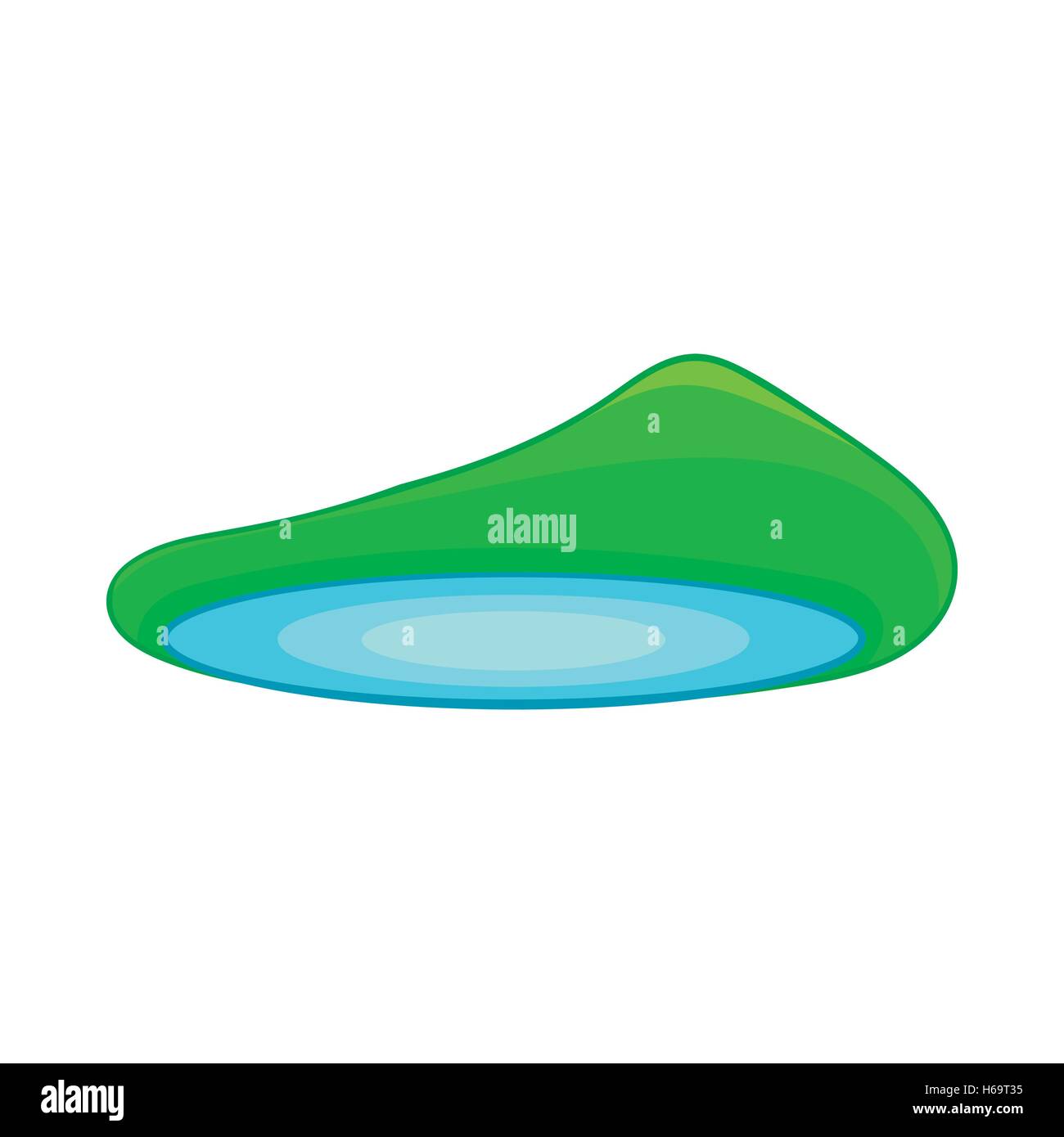 Lake icon in cartoon style Stock Vector Image & Art - Alamy