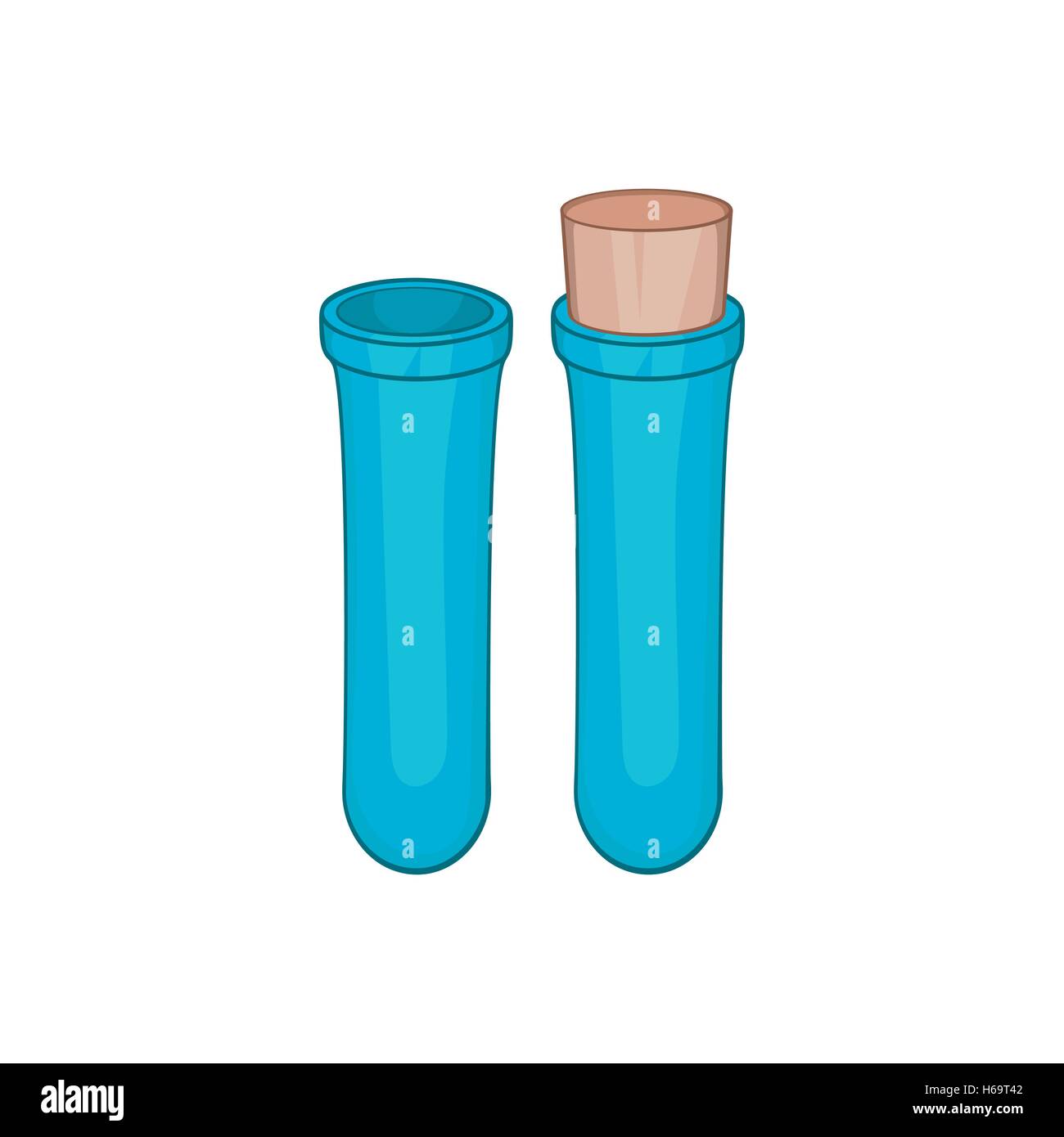 Test tube icon in cartoon style Stock Vector Image & Art - Alamy