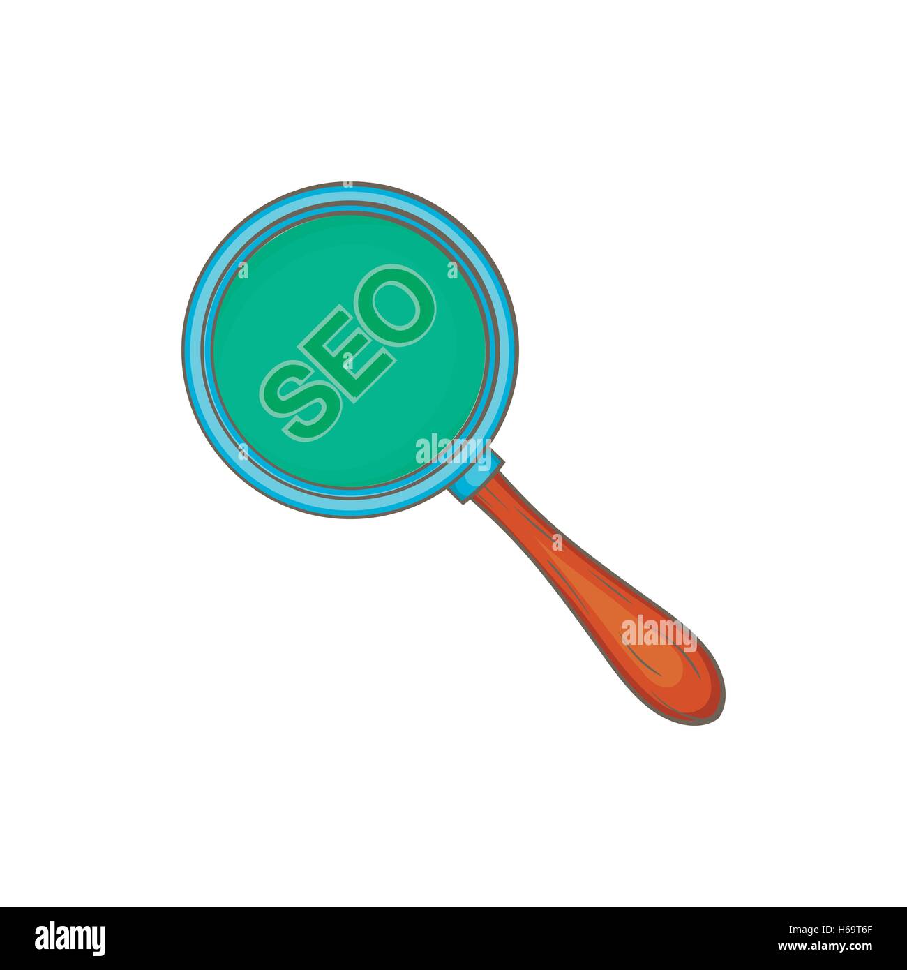 SEO optimization icon, cartoon style Stock Vector Image & Art - Alamy