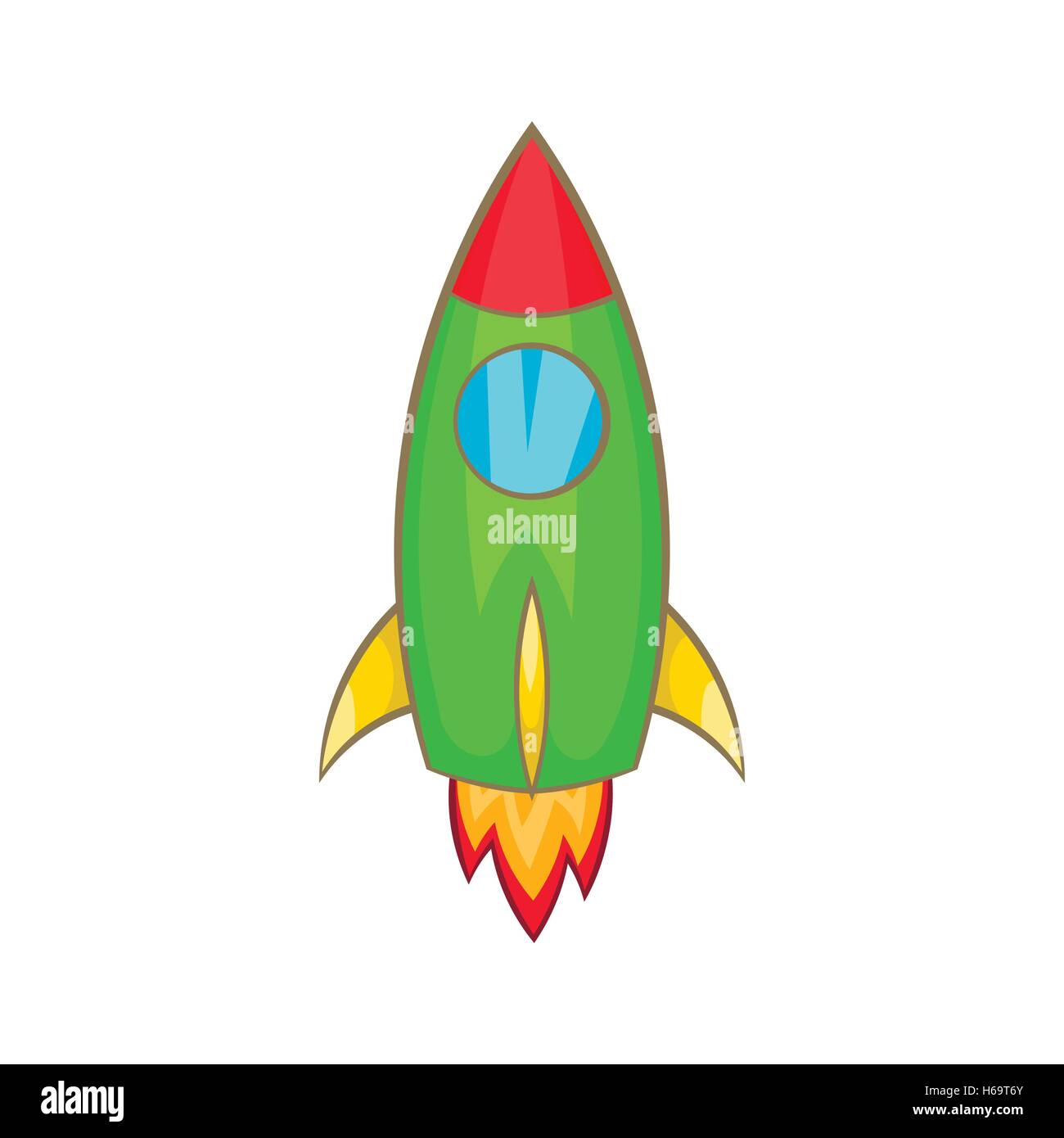 Rocket icon, cartoon style Stock Vector Image & Art - Alamy