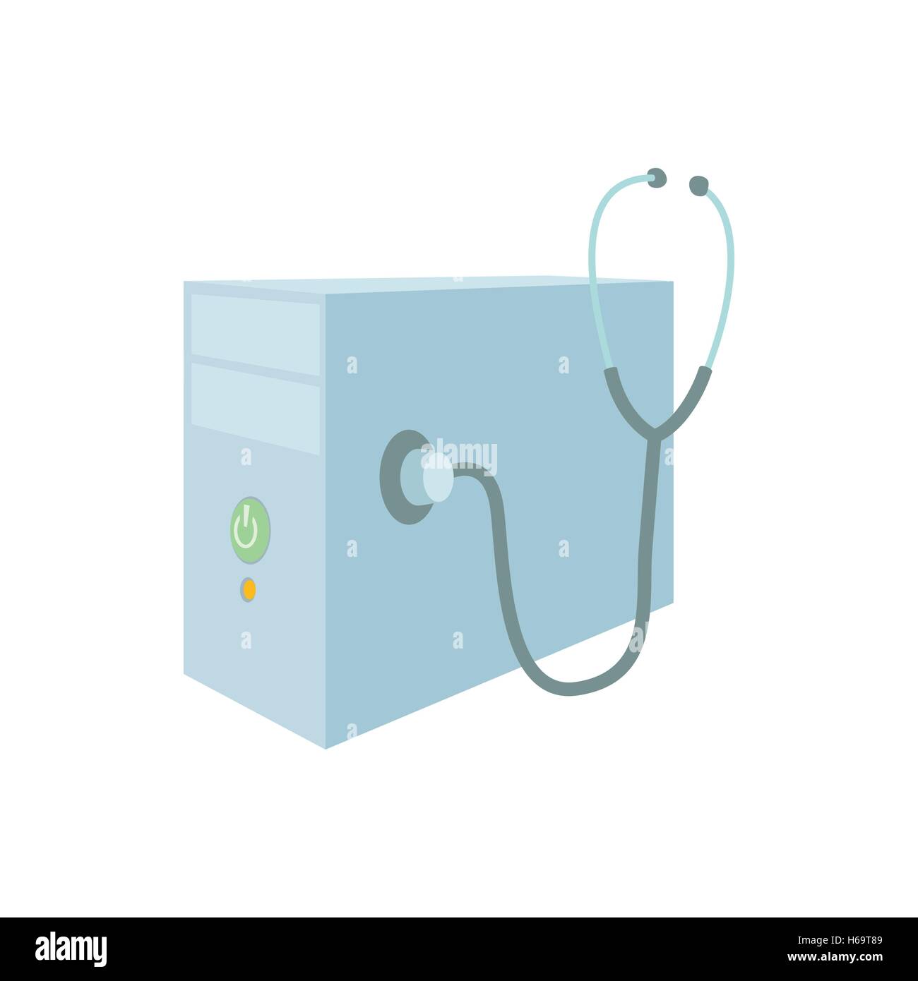 Repair of computer system unit icon, cartoon style Stock Vector Image ...