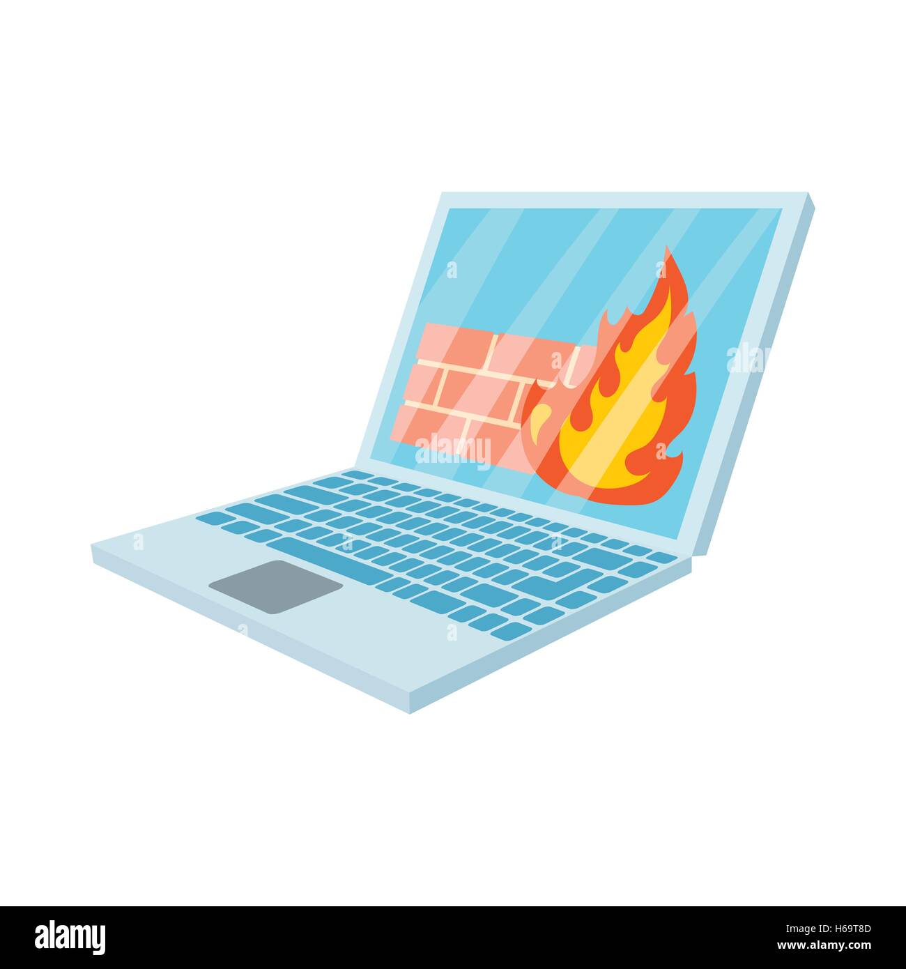 Virus on laptop icon, cartoon style Stock Vector Image & Art - Alamy