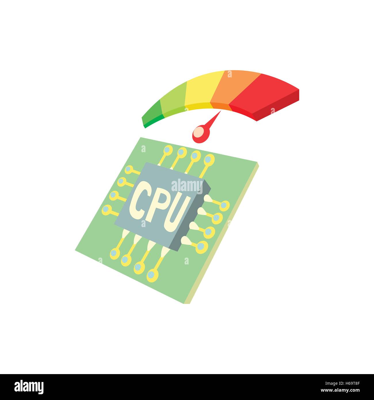 Measurement of processor temperature icon Stock Vector Image & Art - Alamy