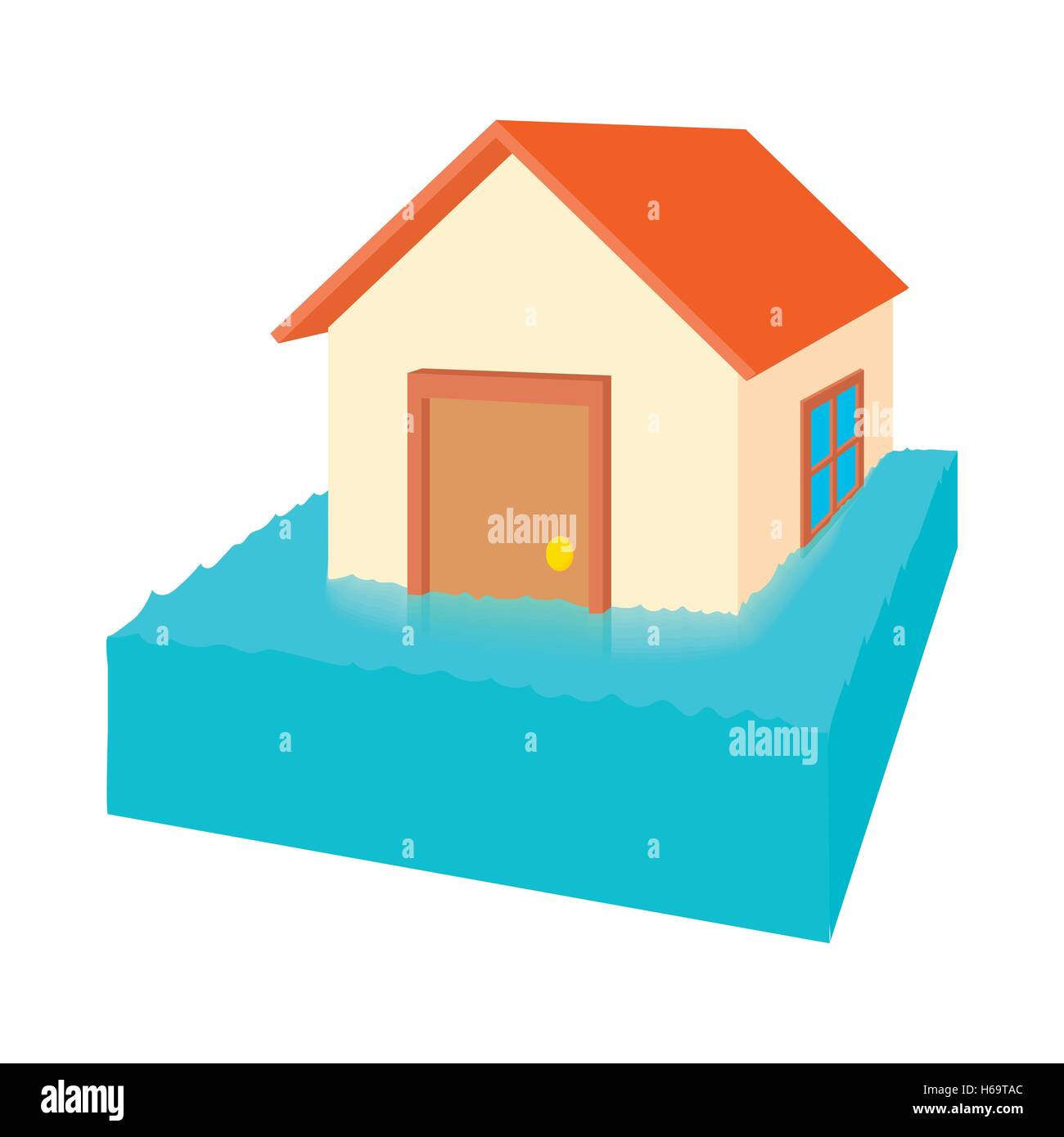 Do not enter when flooded sign Stock Vector Images - Alamy