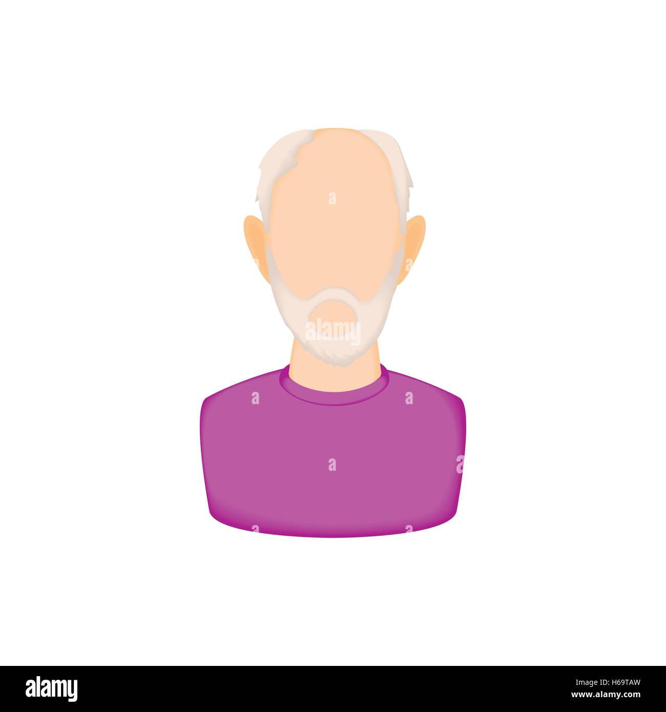 Man cartoon hair faceless Stock Vector Images - Alamy