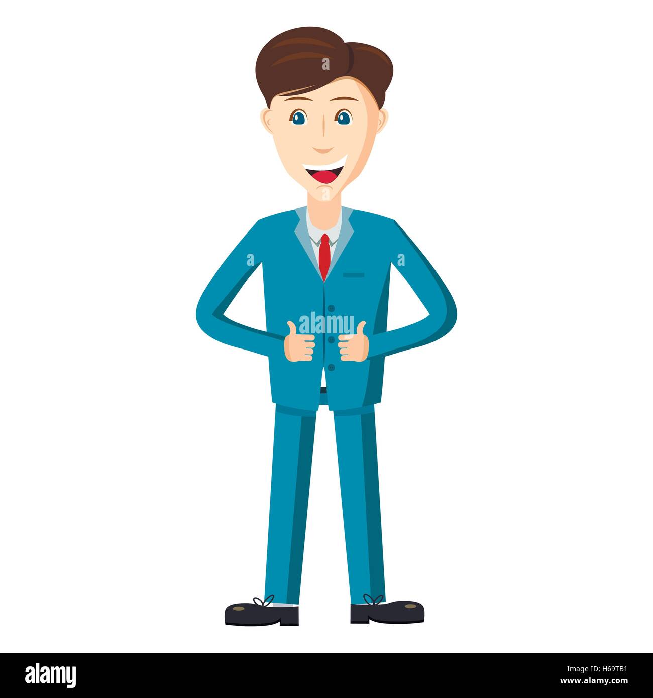Businessman in blue suit icon, cartoon style Stock Vector Image & Art ...