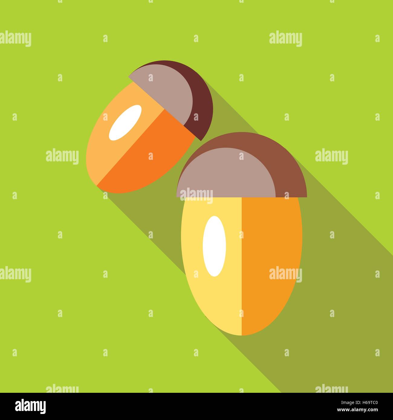 Brown acorns in autumn Stock Vector Images - Alamy