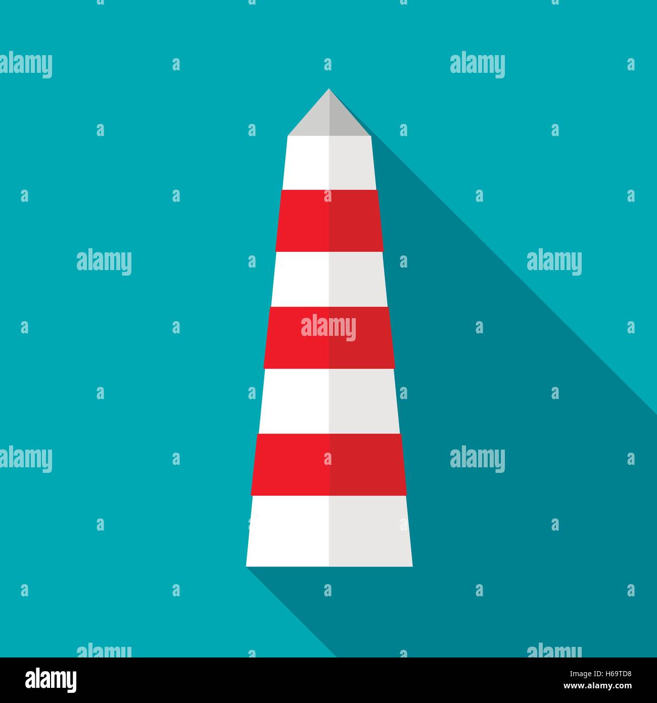 Lighthouse icon in flat style Stock Vector Image & Art - Alamy