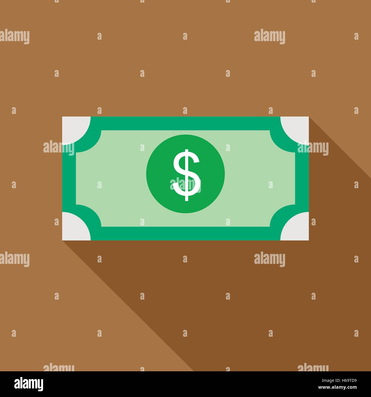 Dollar bill icon in flat style Stock Vector Image & Art - Alamy