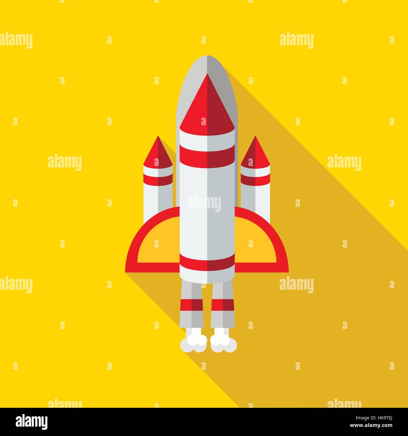 Space shuttle icon in flat style Stock Vector Image & Art - Alamy