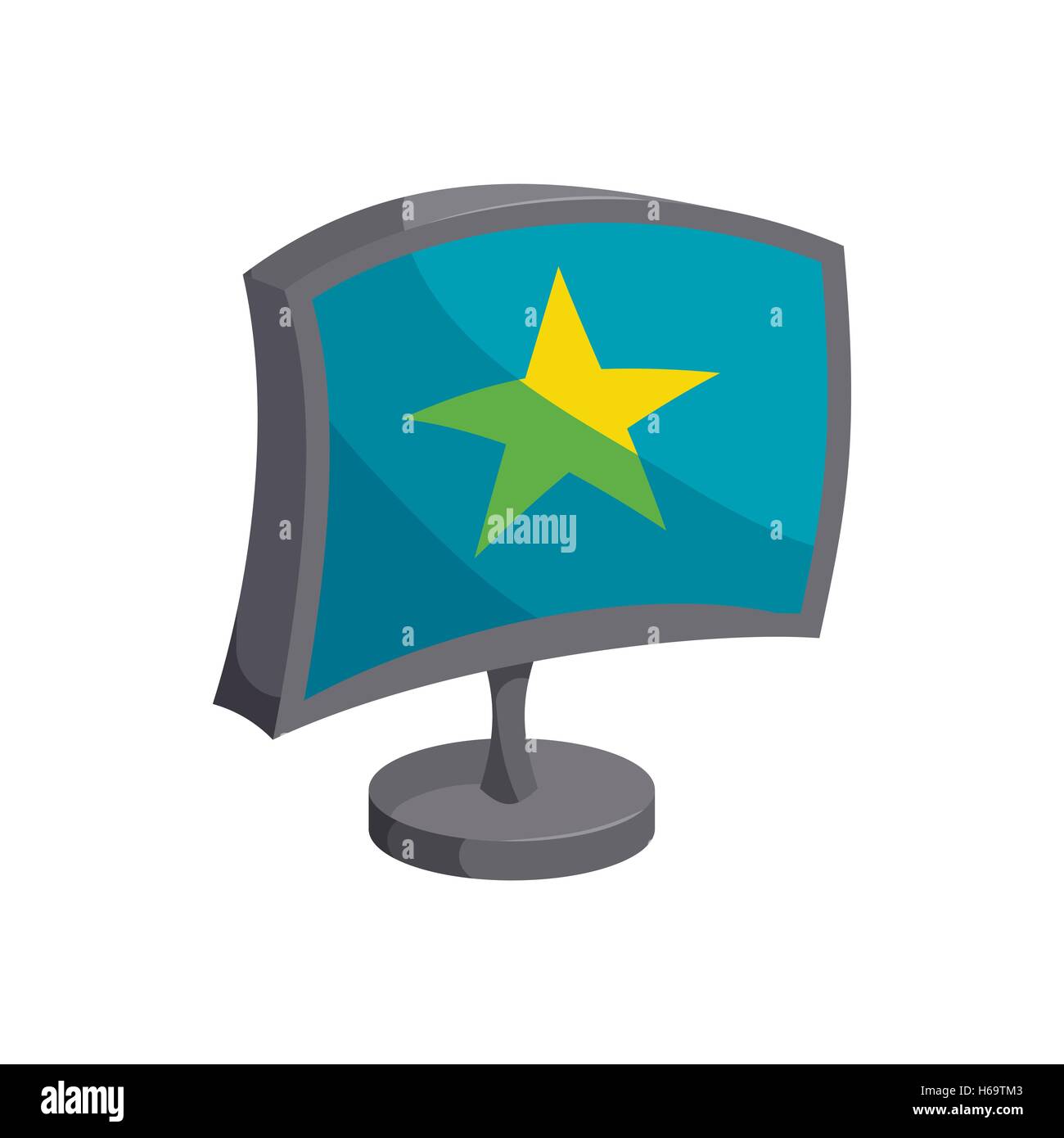 Computer monitor icon, cartoon style Stock Vector Image & Art - Alamy