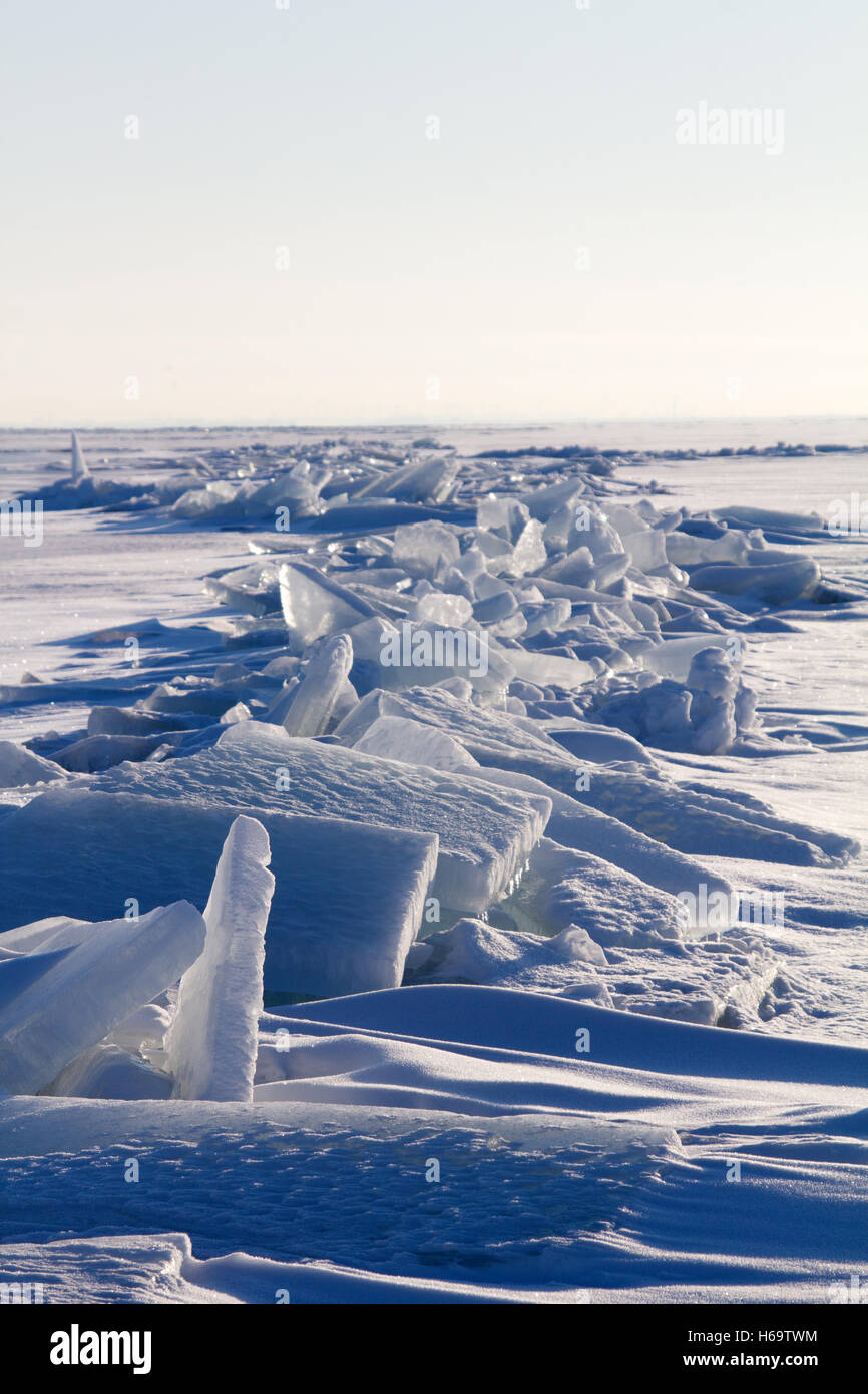 sea ice close up in the winter Stock Photo - Alamy