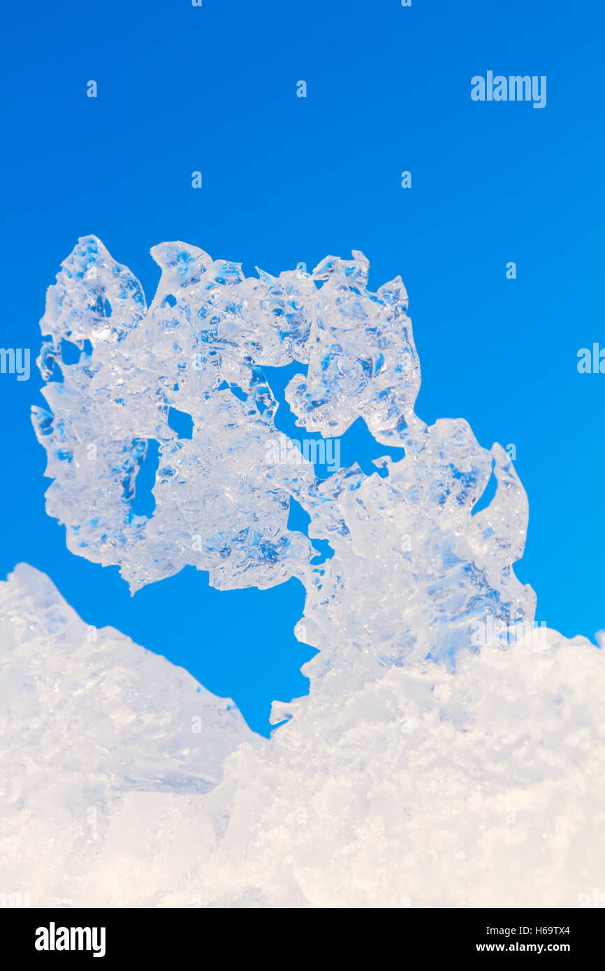 sea ice close up in the winter Stock Photo - Alamy