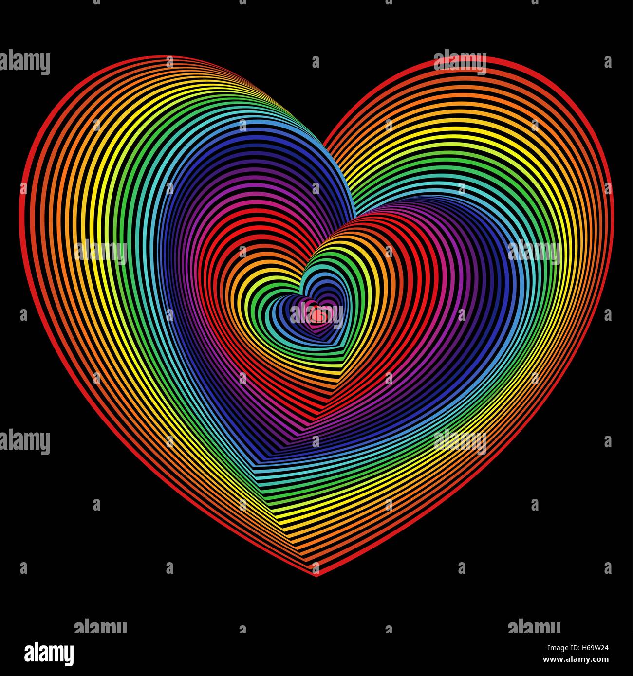 Abstract black heart Stock Vector Images - Alamy