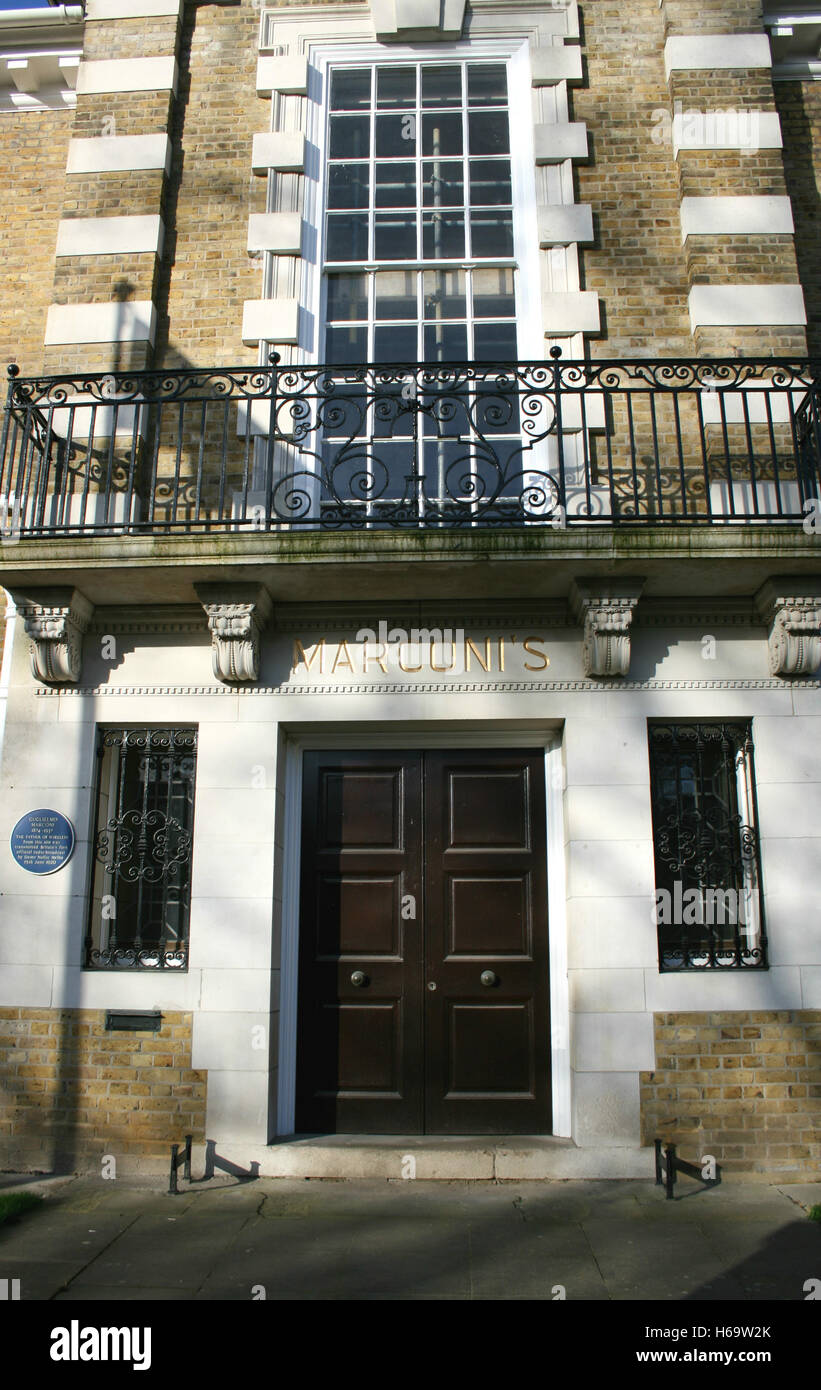Entrance to Marconi building, birth place of radio, New Street ...