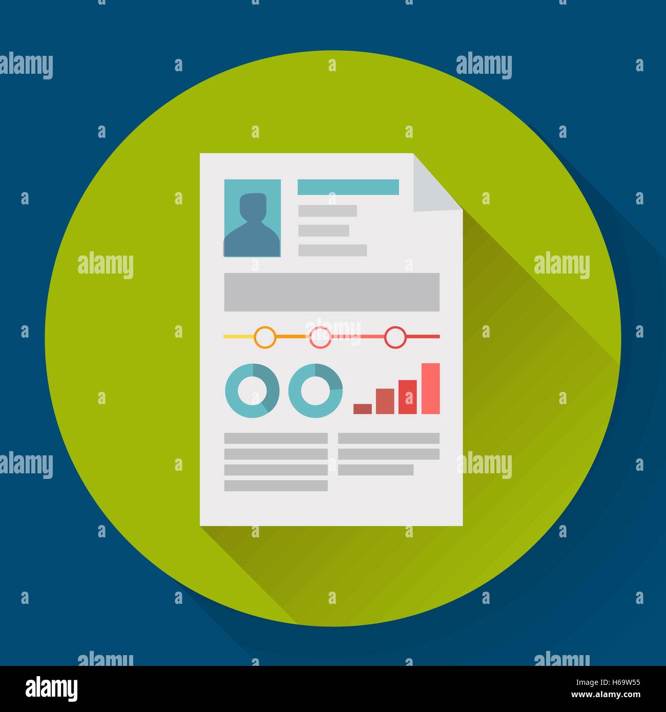 Worker business cv icon Stock Vector Images - Alamy
