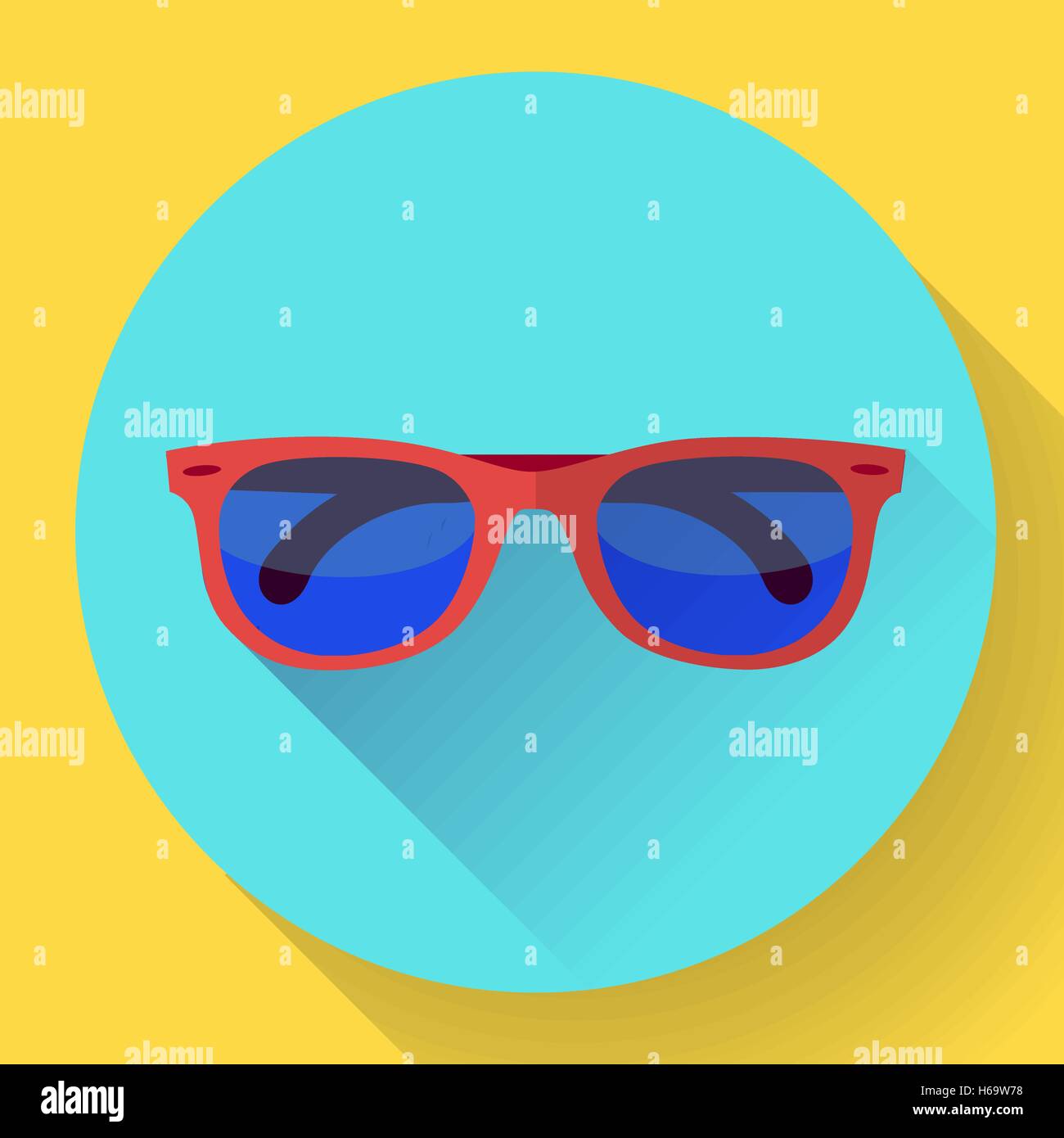 Long reflection sunlight on Stock Vector Images - Alamy