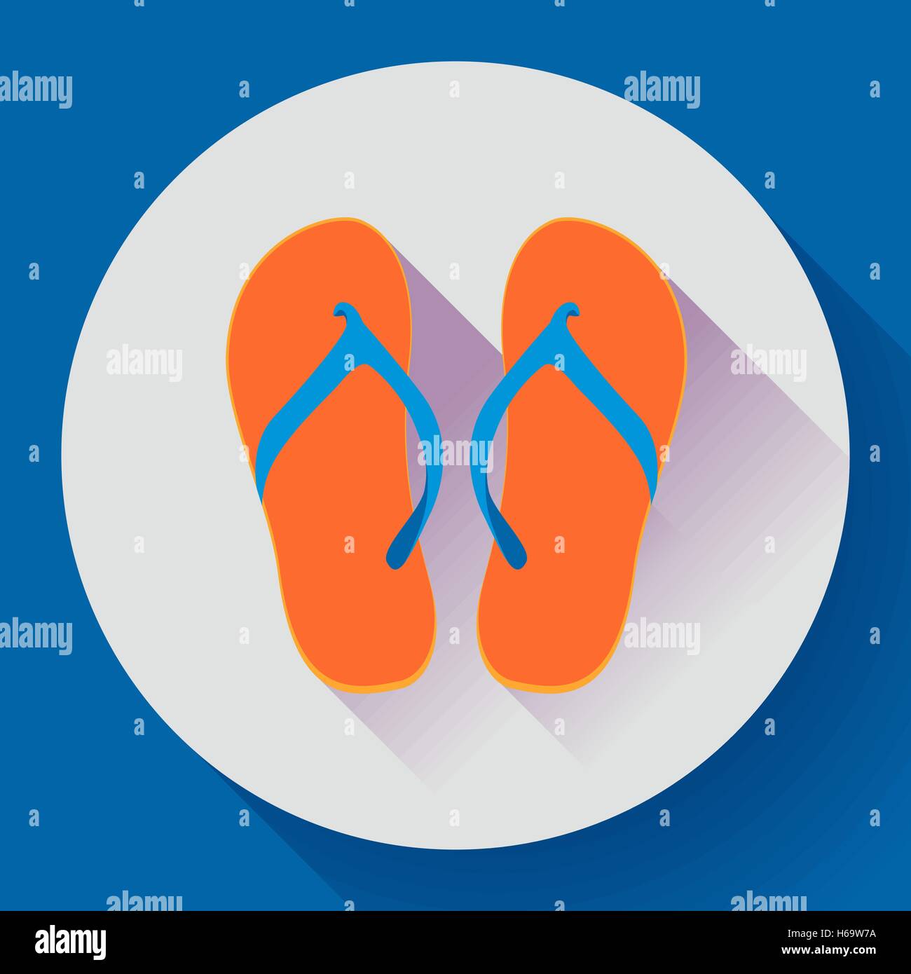 Rubber thong slippers Stock Vector Images - Alamy