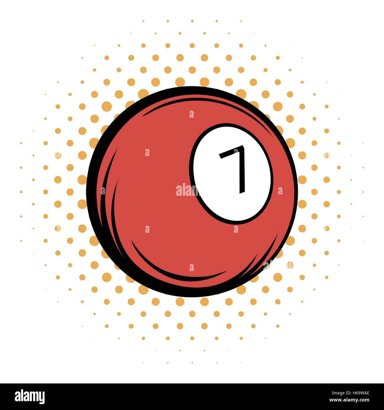 Billiard ball comics icon Stock Vector Image & Art - Alamy