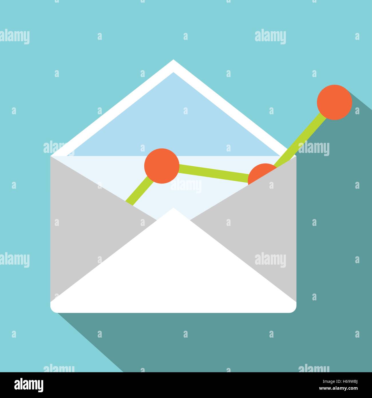E-mail concept flat icon Stock Vector Image & Art - Alamy