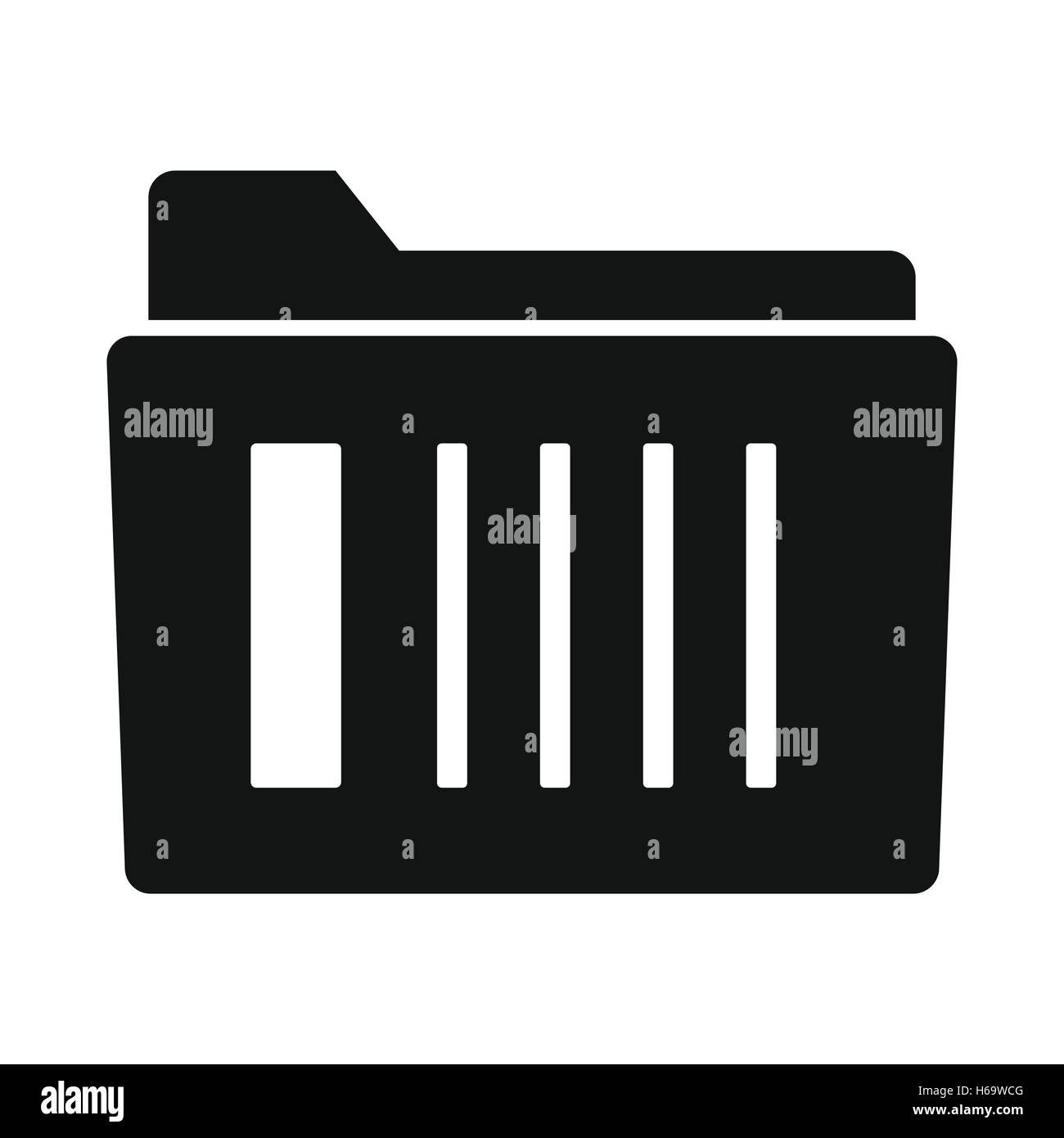 File folder black simple icon Stock Vector Image & Art - Alamy