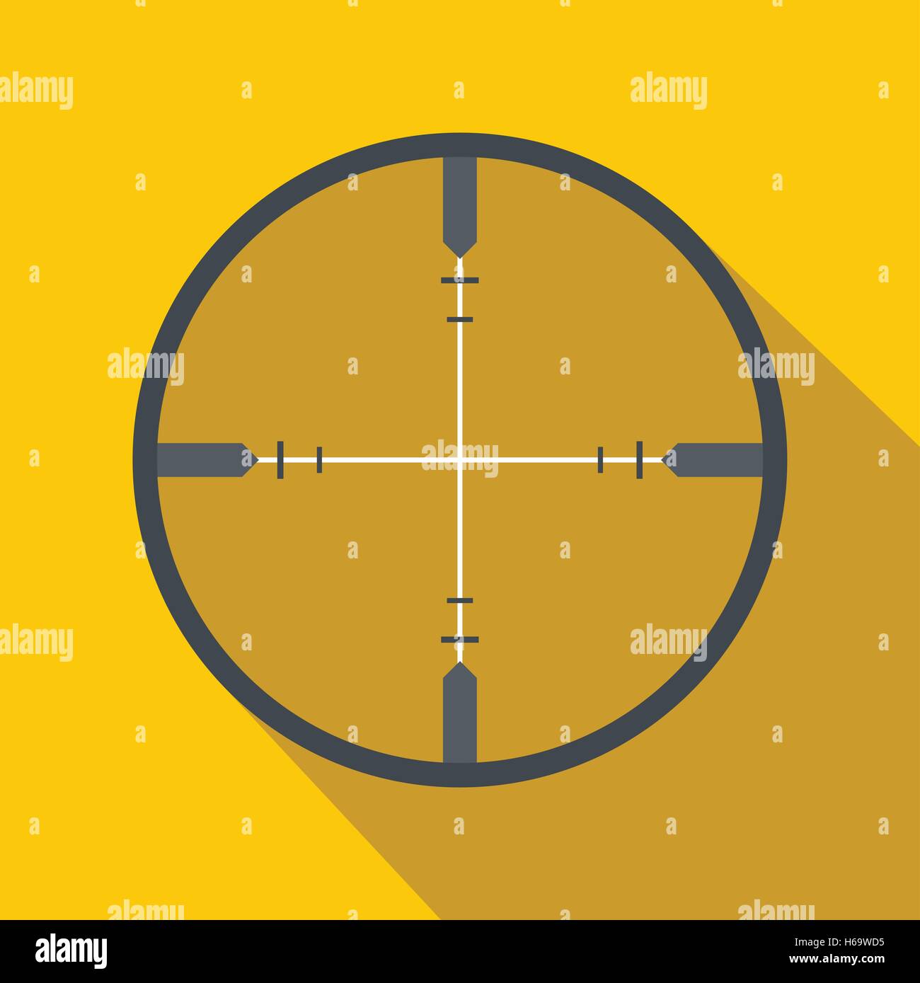 Crosshair flat icon Stock Vector Image & Art - Alamy