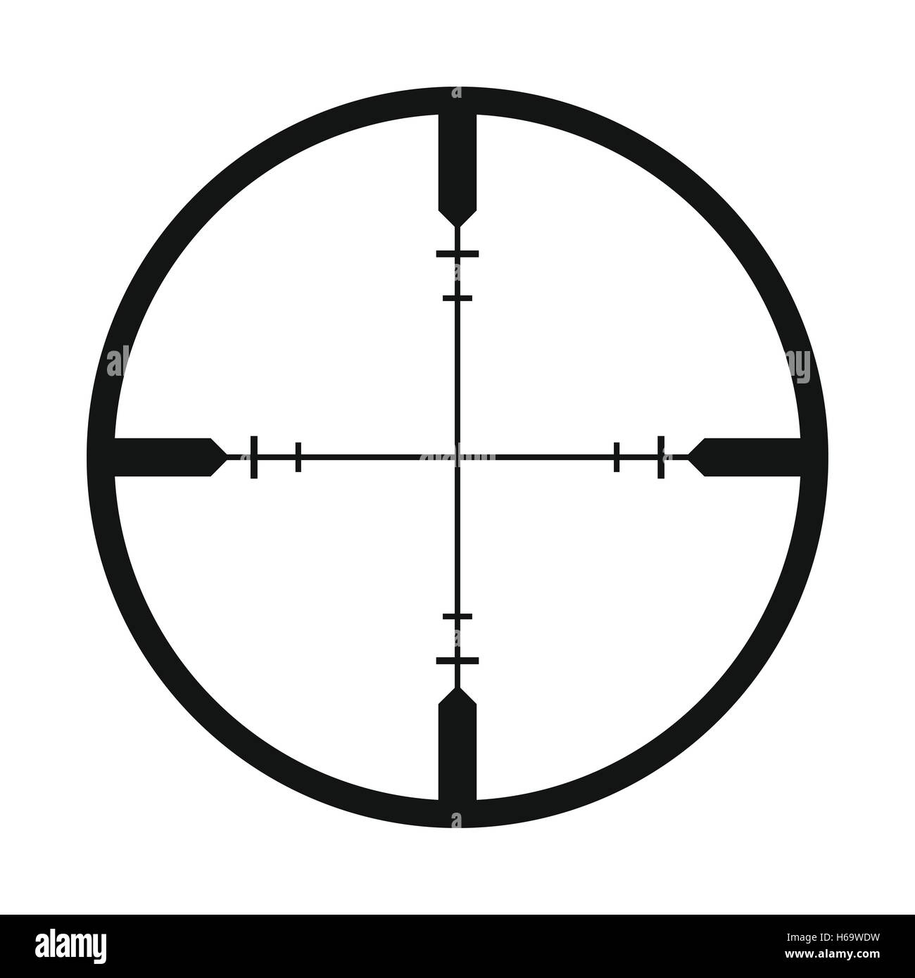 Crosshair reticle sniper Stock Vector Images - Alamy