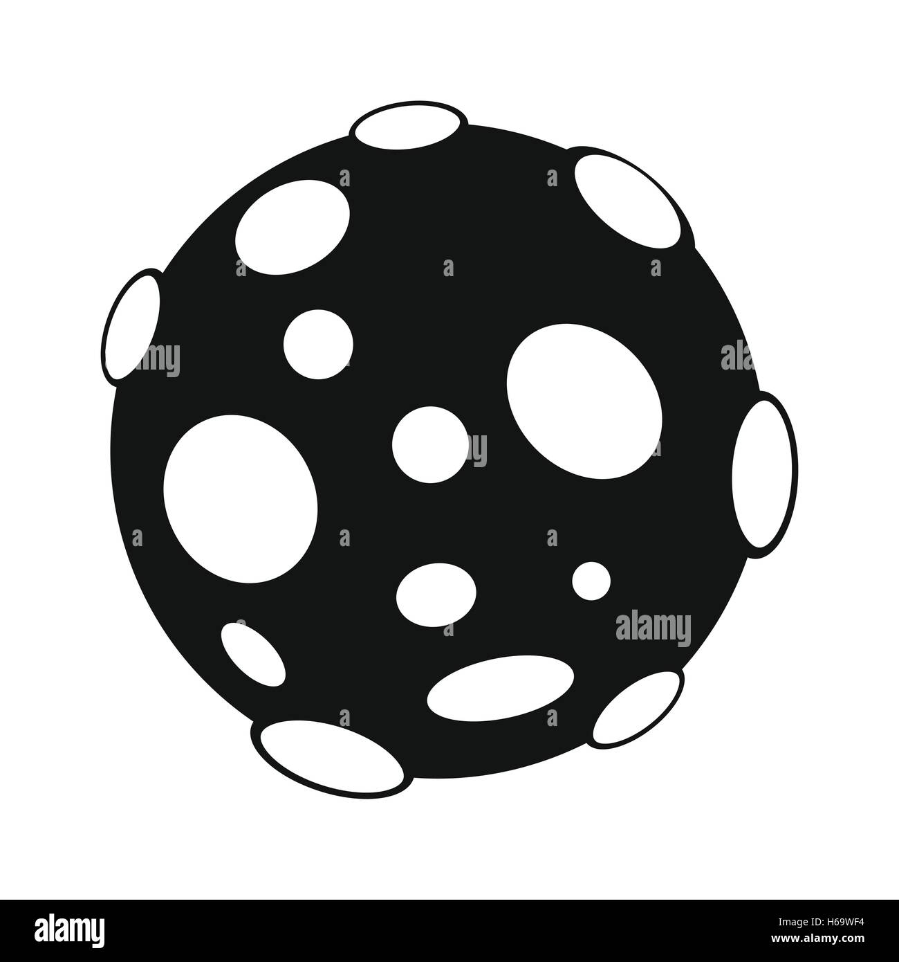 Moon impact crater Cut Out Stock Images & Pictures - Alamy