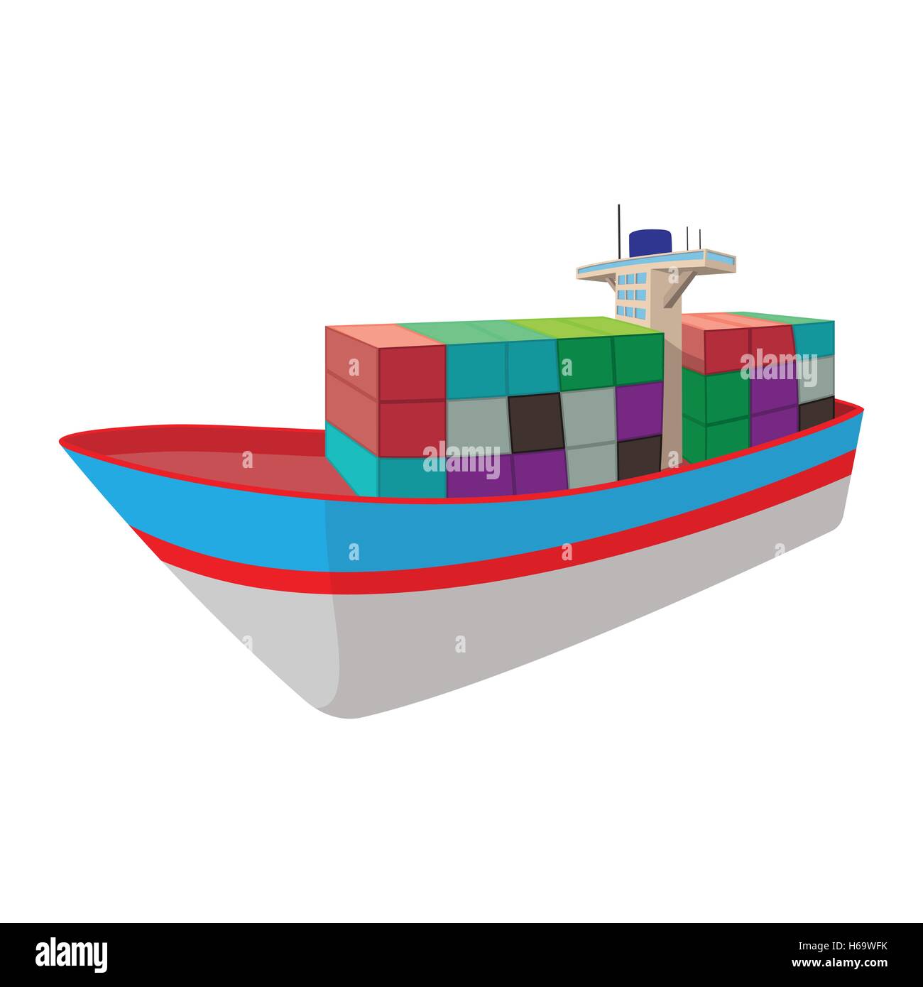 Dry cargo cartoon icon Stock Vector Image & Art - Alamy