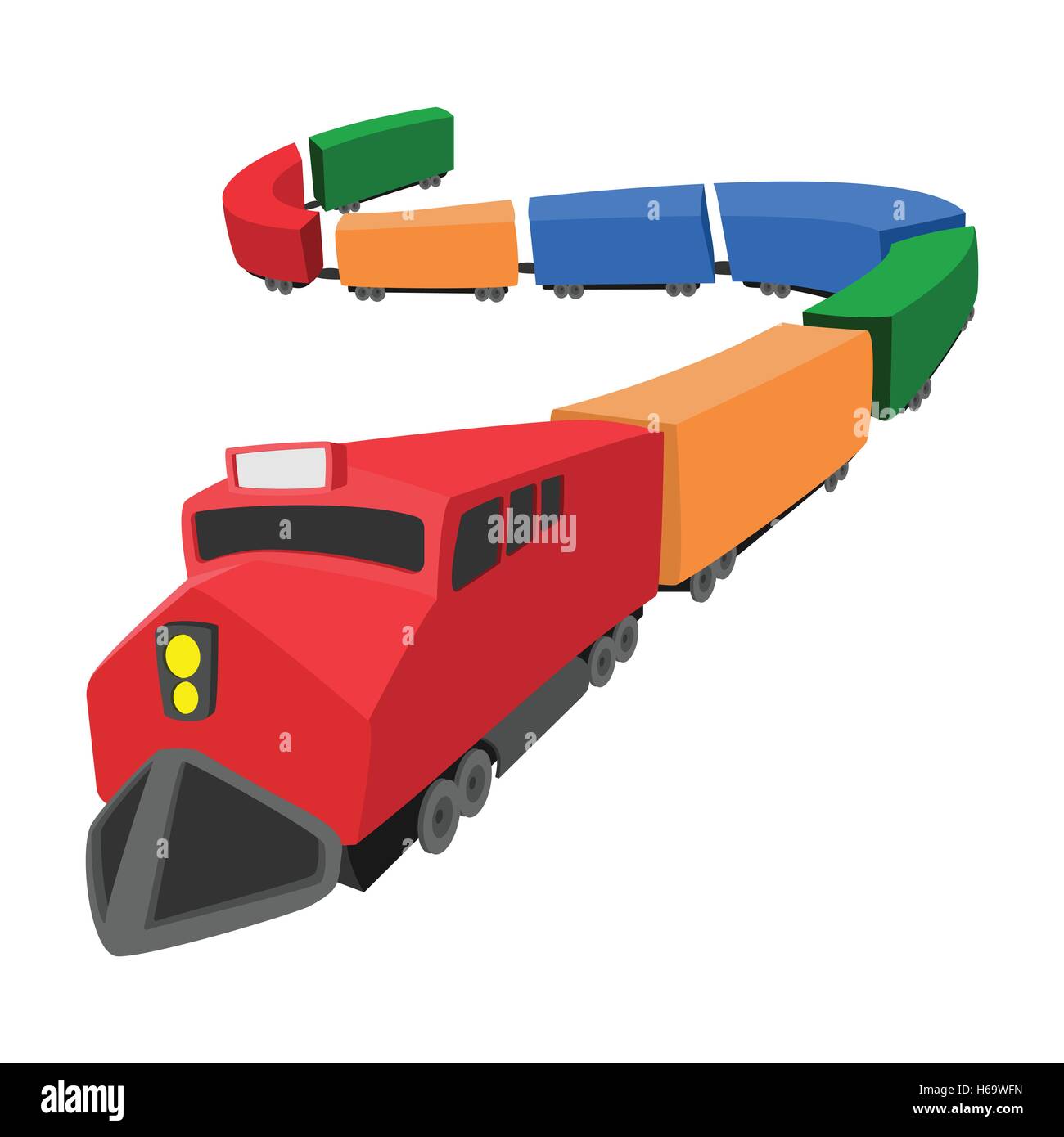 Locomotive cartoon icon Stock Vector Image & Art - Alamy