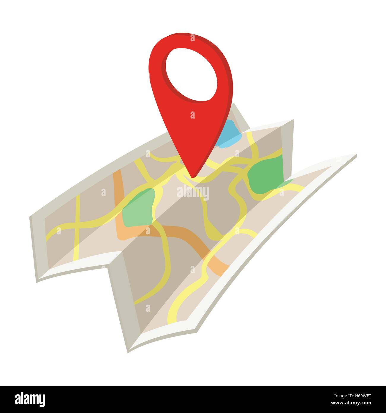 Map cartoon icon Stock Vector Image & Art - Alamy