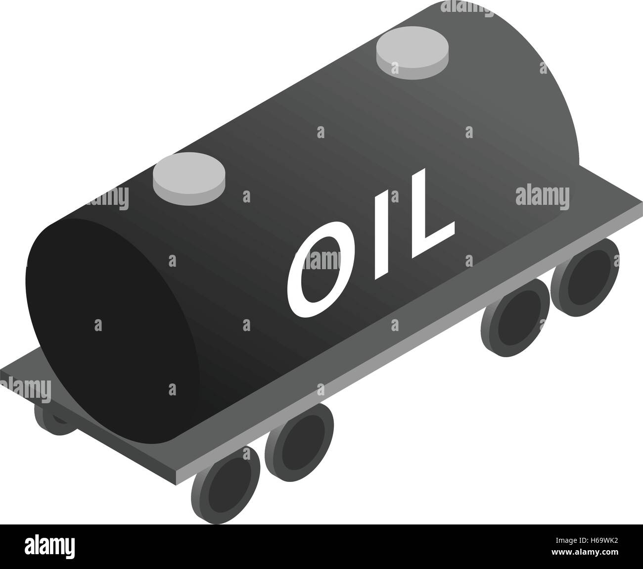 Fuel tank icon isometric Cut Out Stock Images & Pictures - Alamy