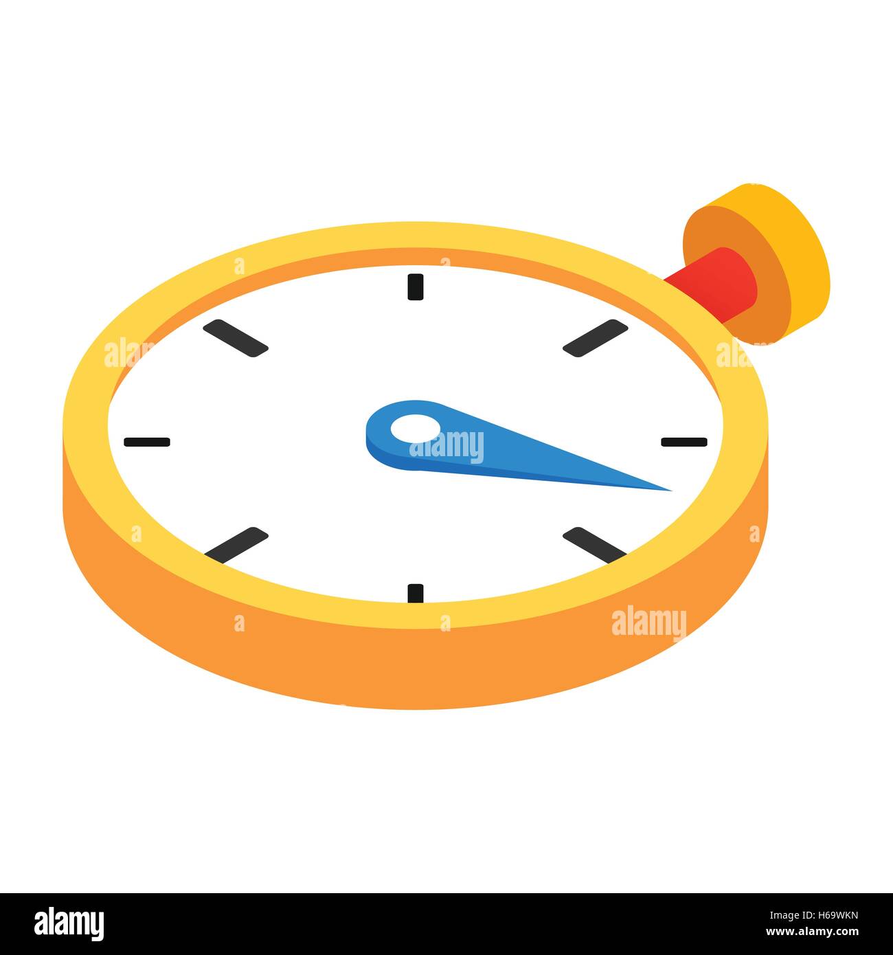 Stopwatch 3d isometric icon Stock Vector Image & Art - Alamy