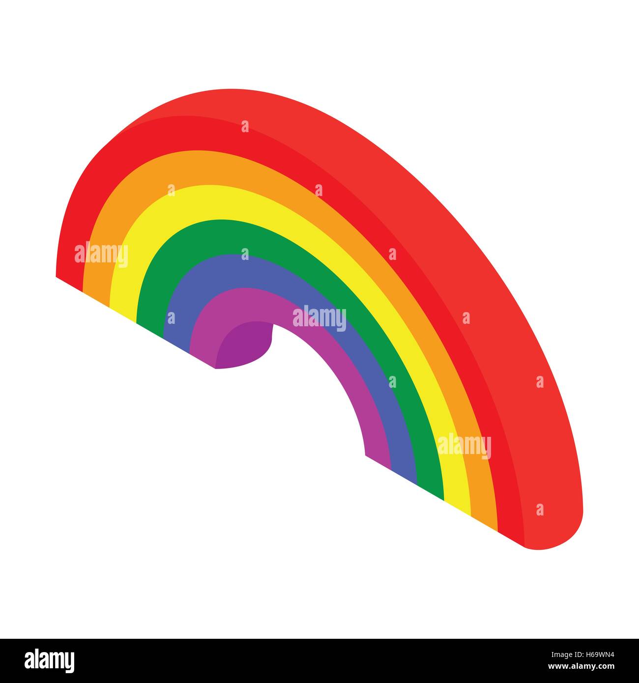 Rainbow isometric 3d icon Stock Vector Image & Art - Alamy