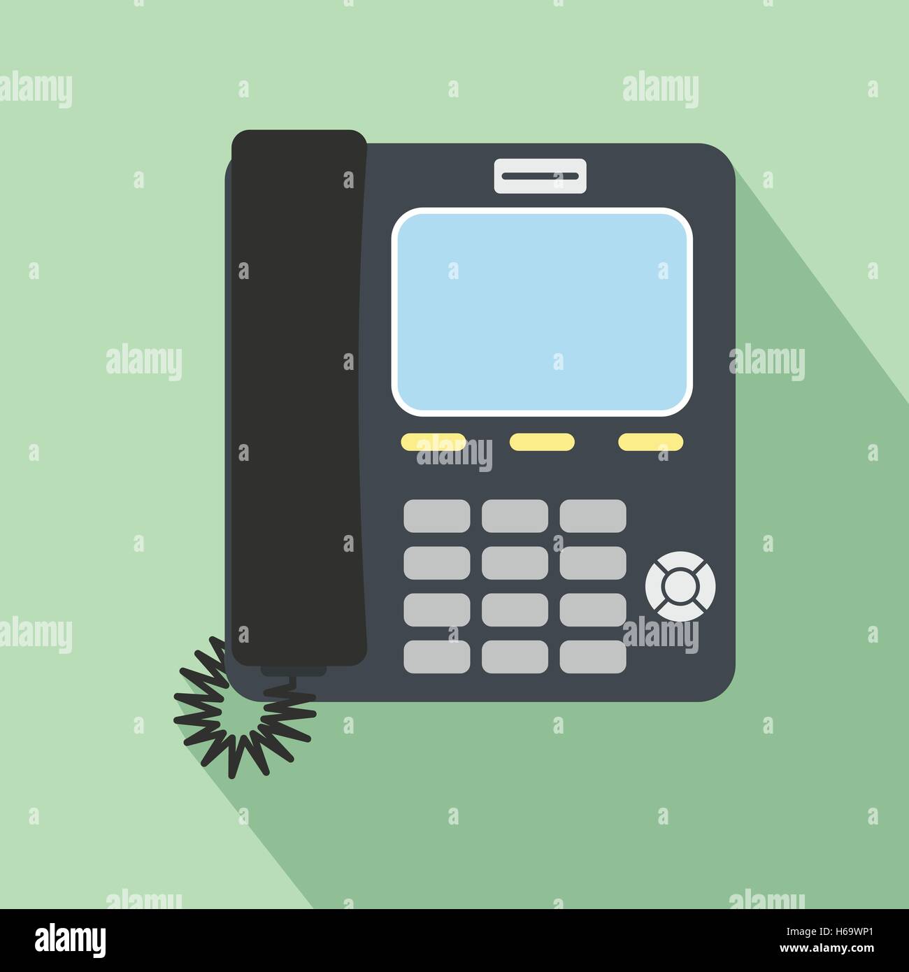 Office clerk telephone Stock Vector Images - Alamy