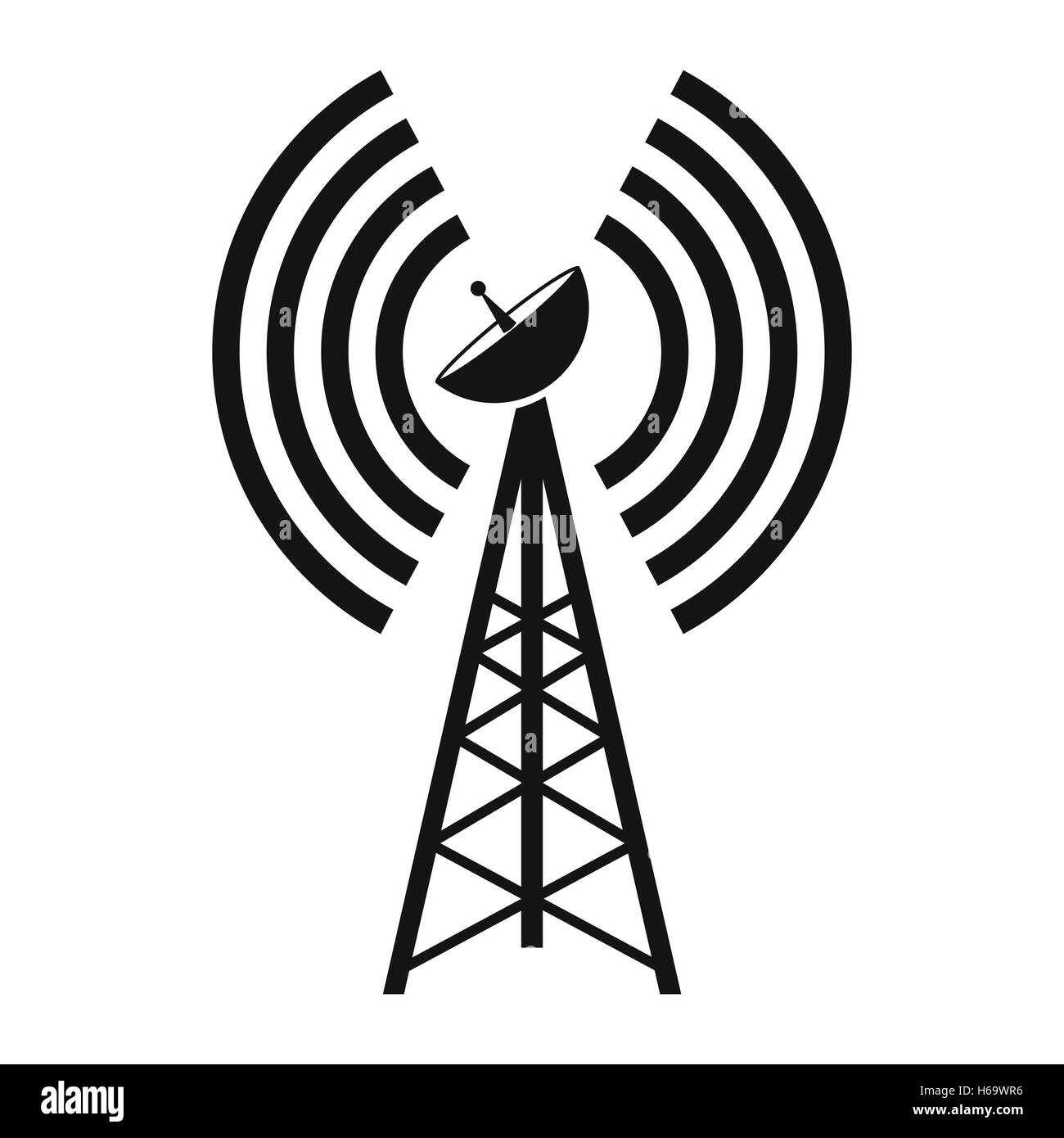 Wireless connection black simple icon Stock Vector Image & Art - Alamy