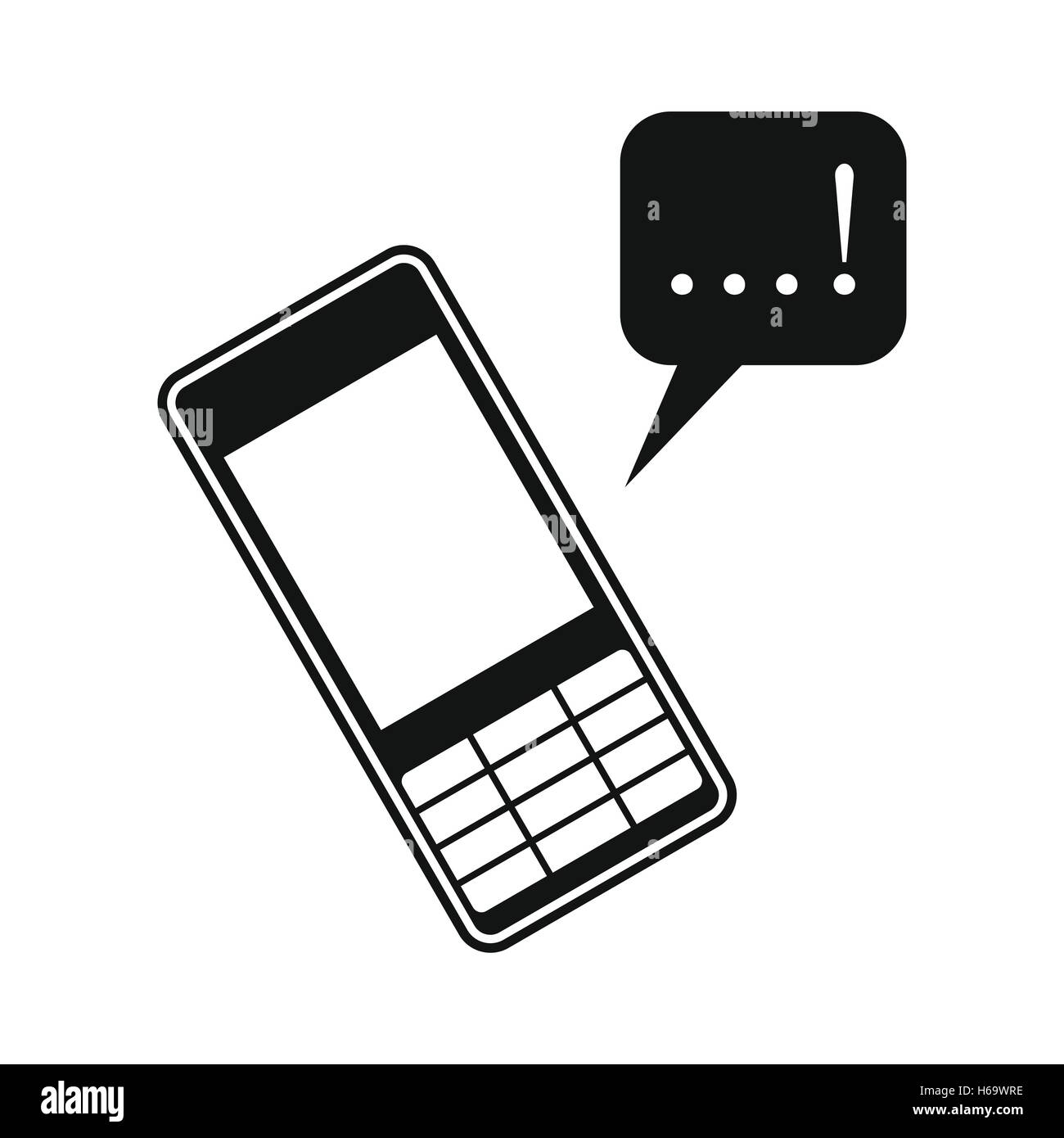 Mobile chatting icon Stock Vector Image & Art - Alamy