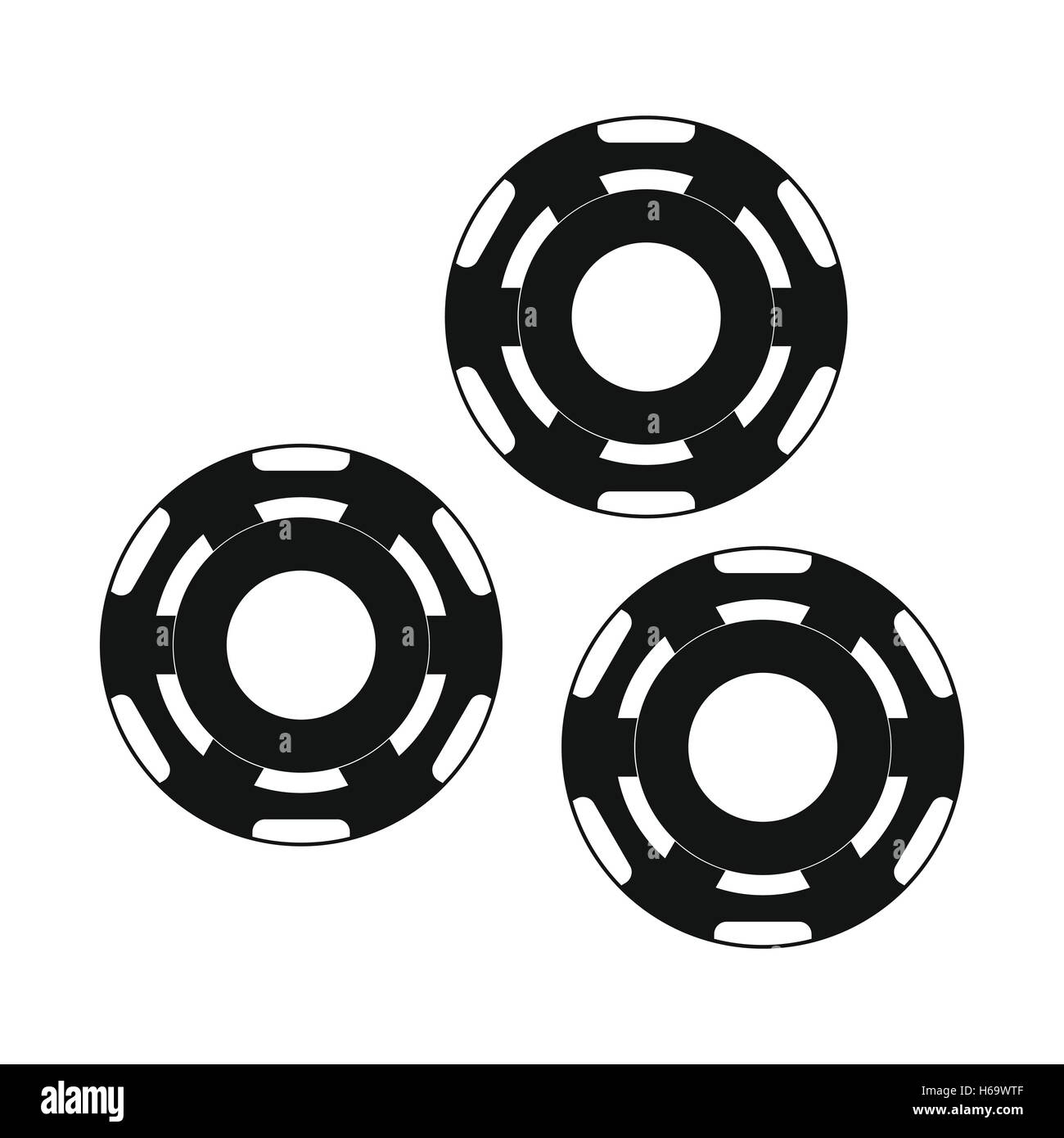 Black and white tokens Stock Vector Images - Alamy