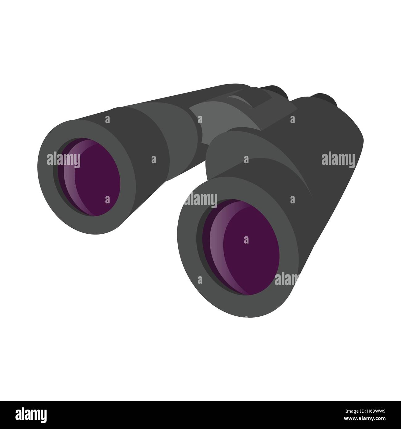 Grey binocular cartoon icon Stock Vector Image & Art - Alamy