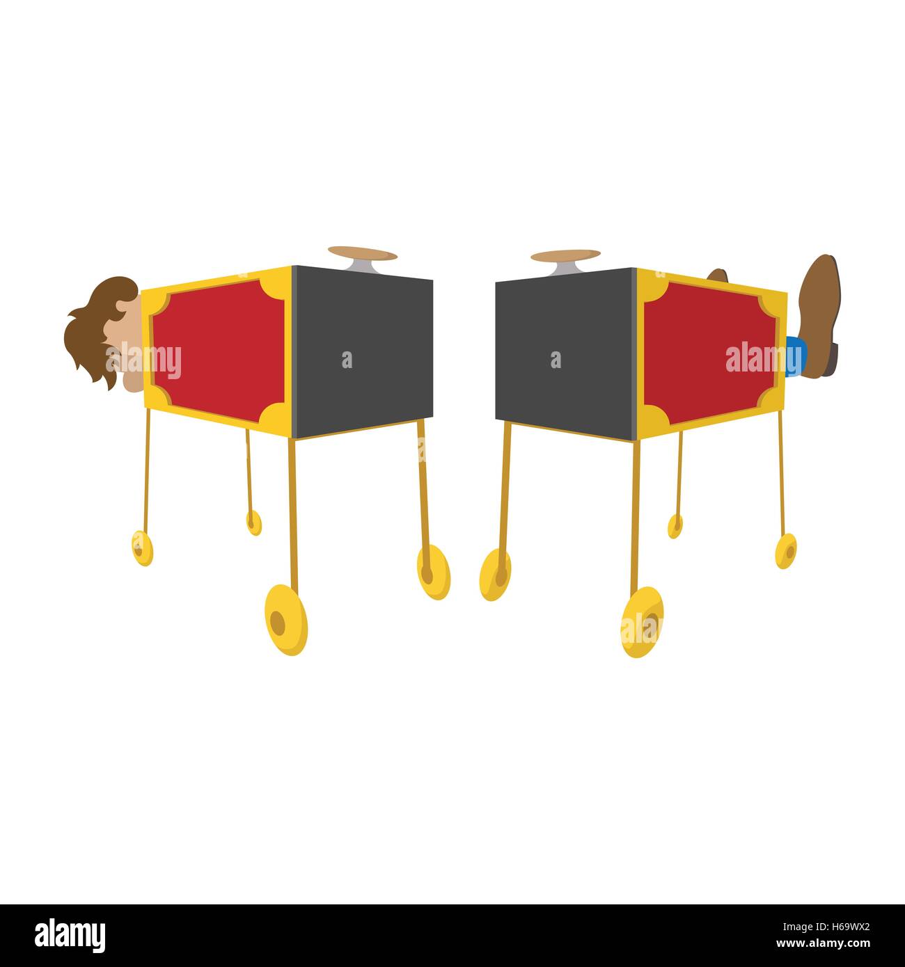 Circus sawing Cut Out Stock Images & Pictures - Alamy