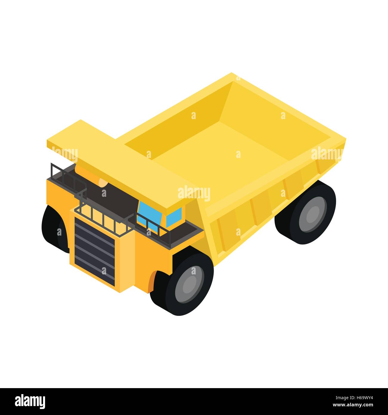 Construction dump truck isometric Stock Vector Images - Alamy