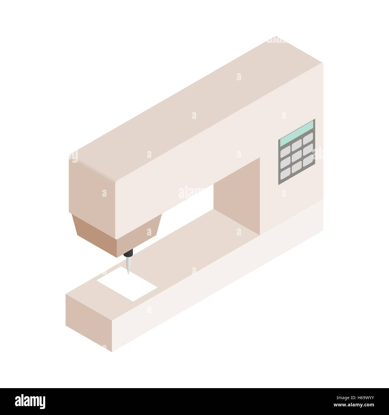 Sewing machine isometric 3d icon Stock Vector Image & Art - Alamy