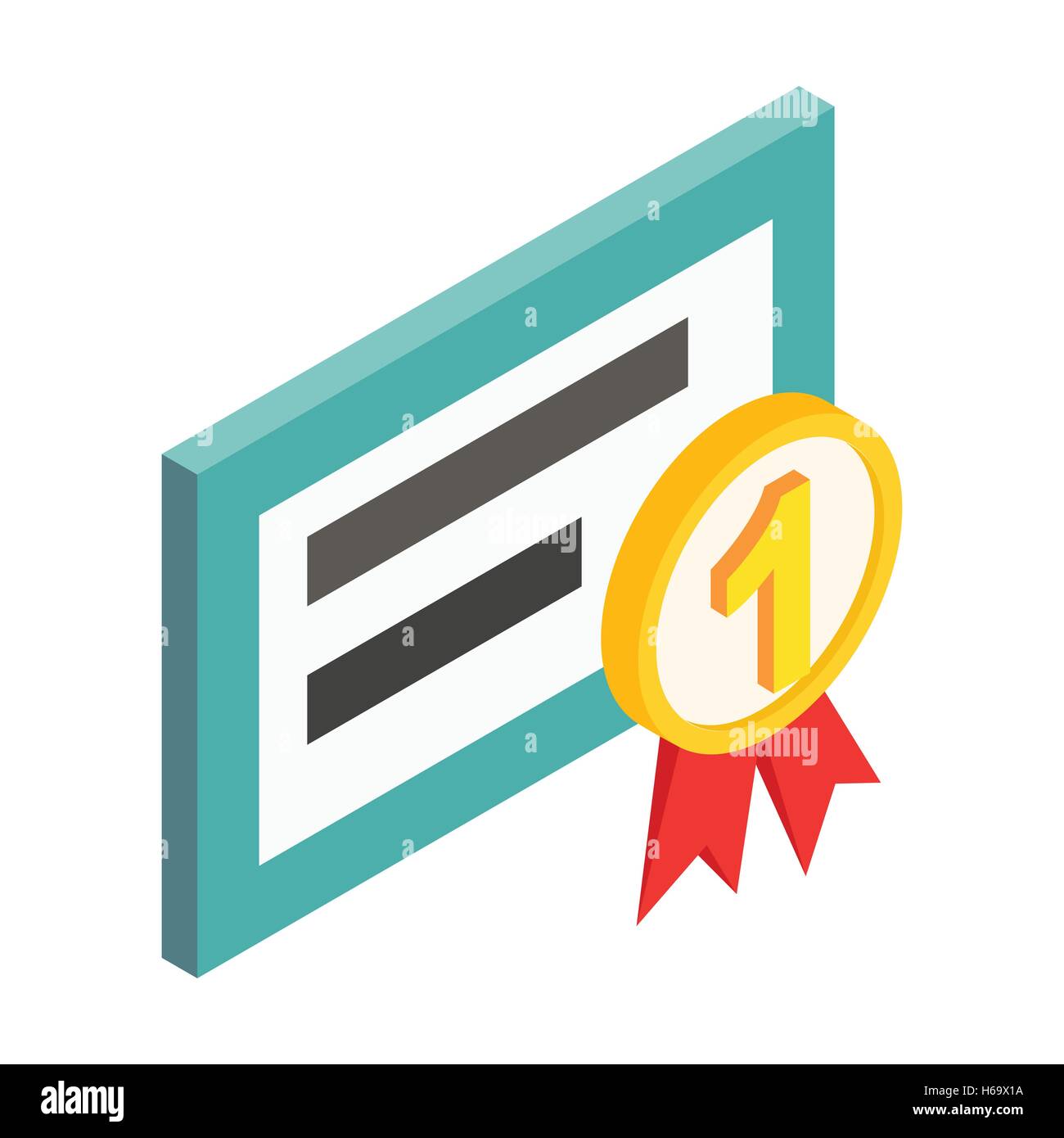 Computer number one isometric 3d icon Stock Vector Image & Art - Alamy
