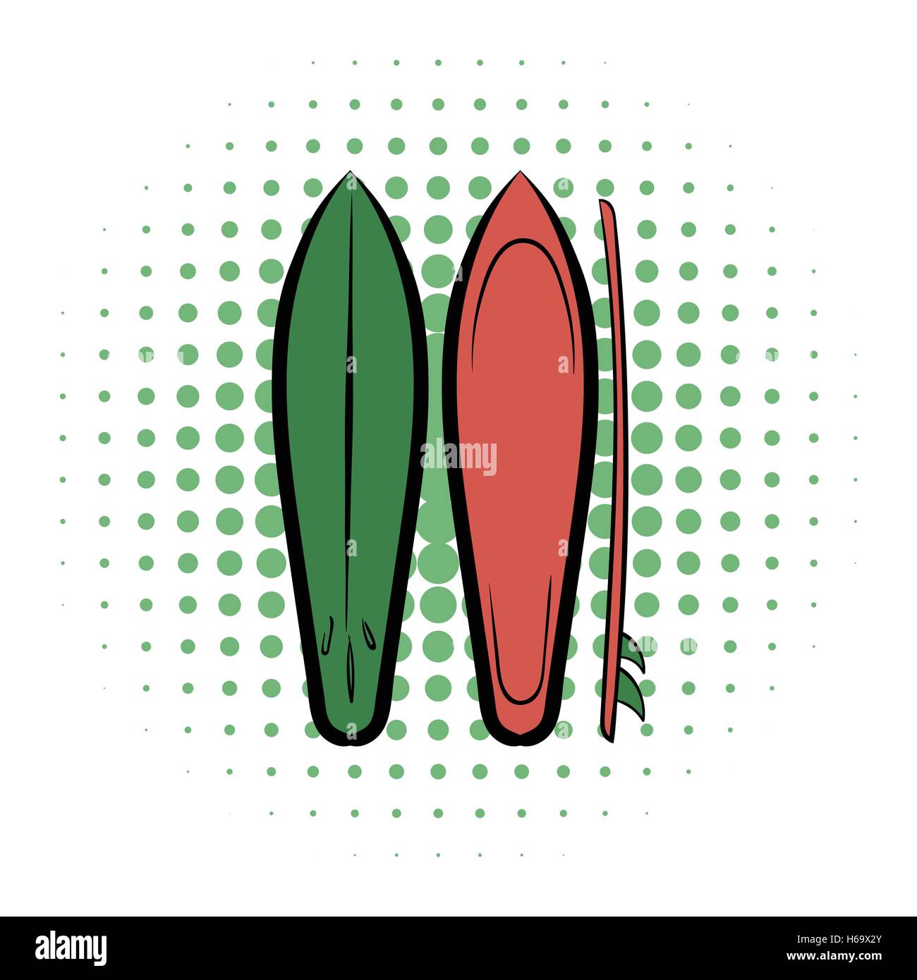 Surfboards comics icon Stock Vector Image & Art - Alamy