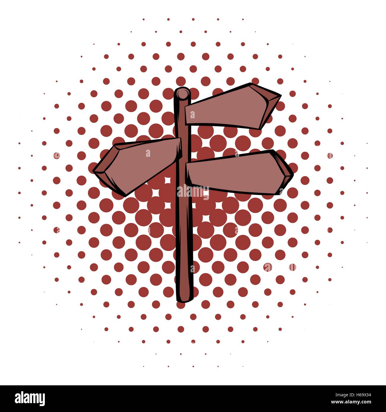 Direction signs comics icon Stock Vector Image & Art - Alamy