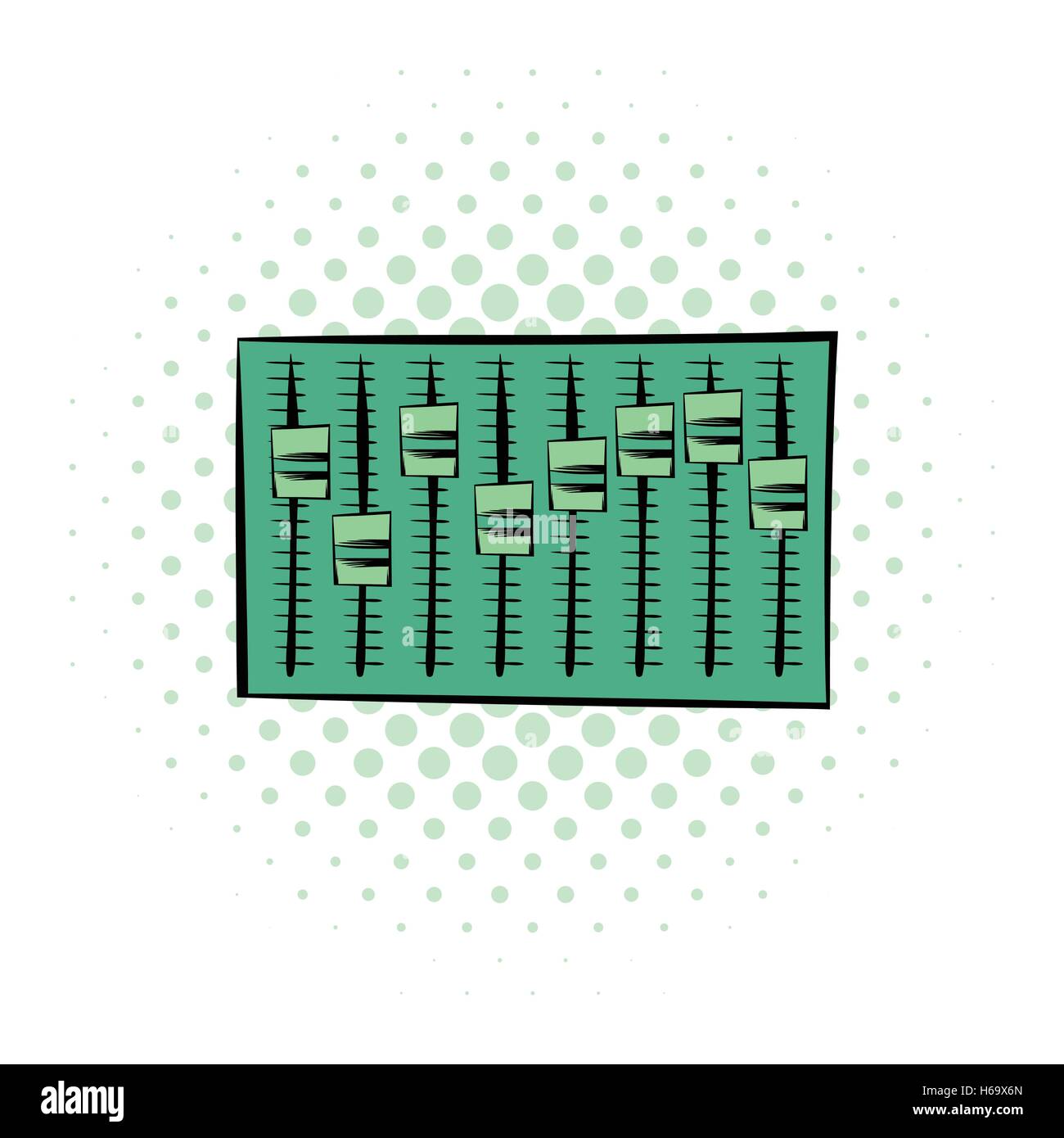 Equalizer comics icon Stock Vector Image & Art - Alamy