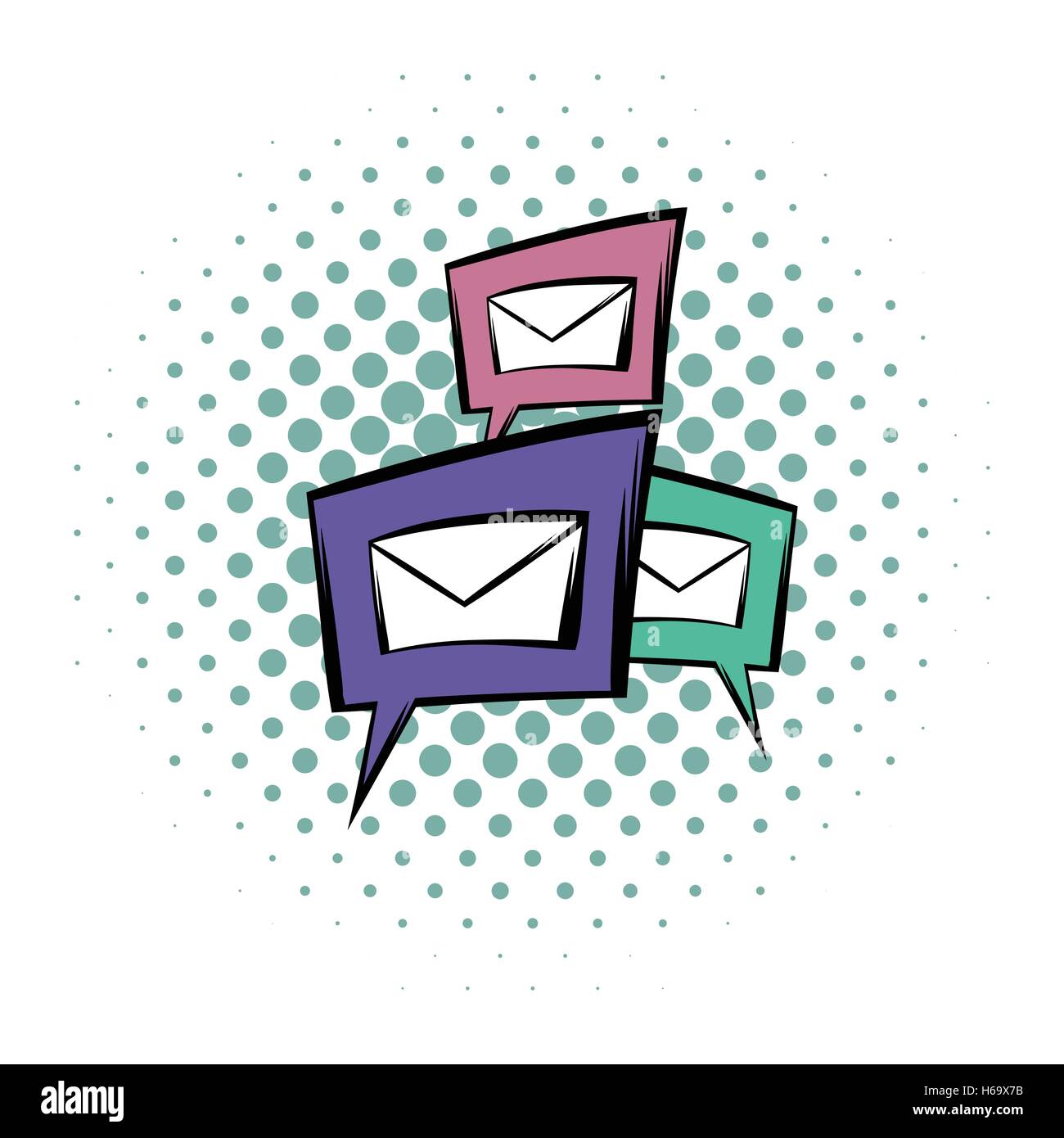 Chat bubles comics icon Stock Vector Image & Art - Alamy